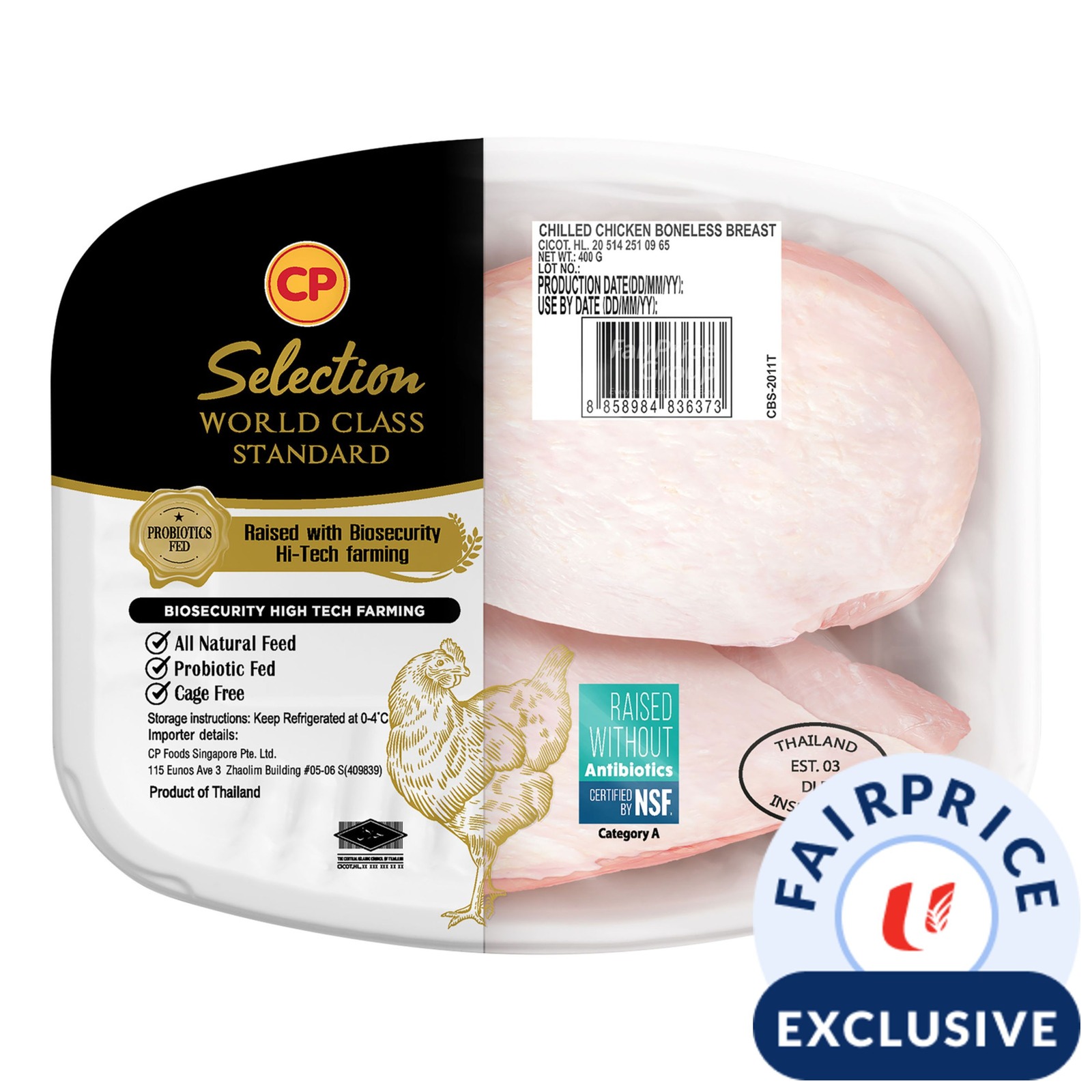CP Selection Chilled Chicken Boneless Breast | NTUC FairPrice