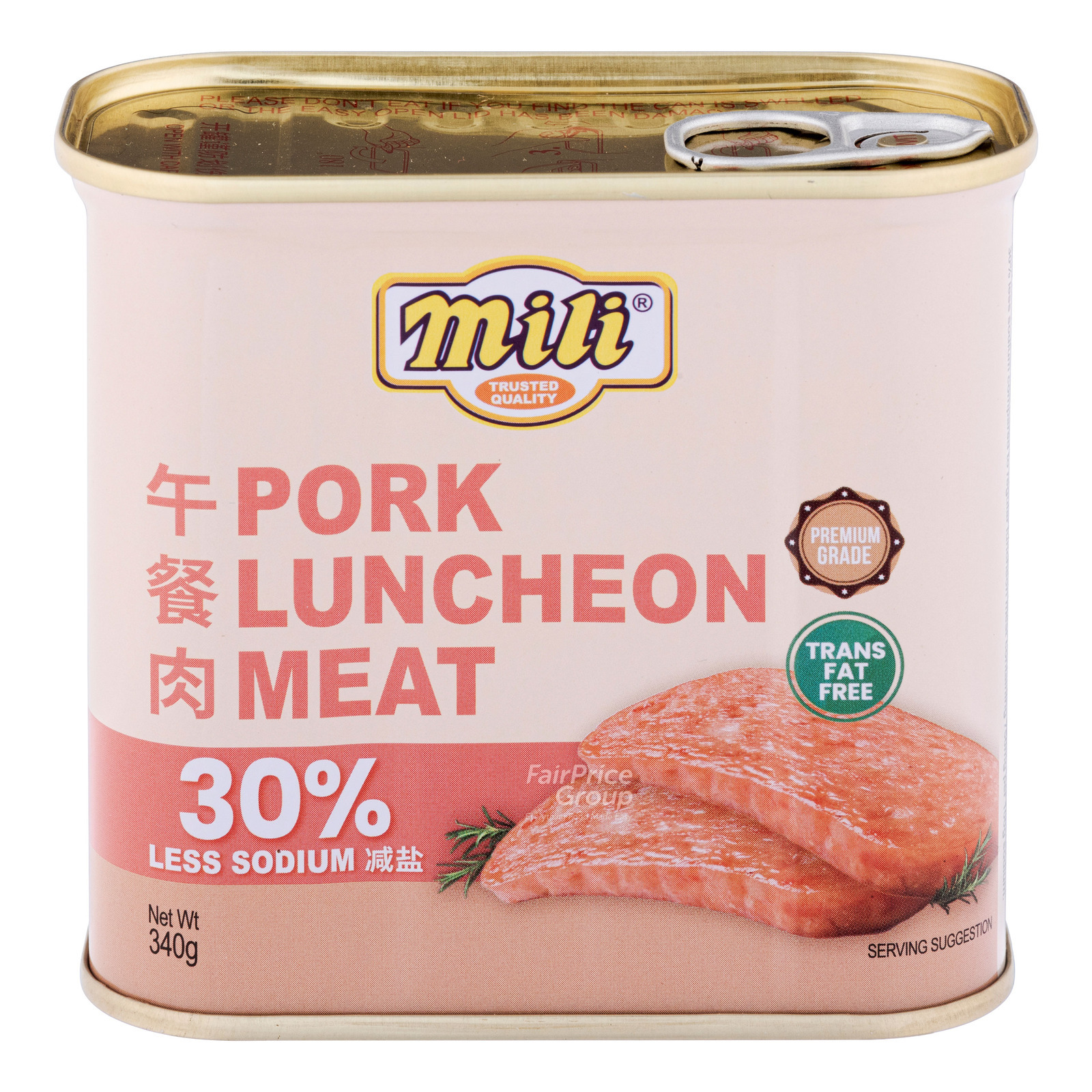 Mili Pork Luncheon Meat - 30% Less Sodium | NTUC FairPrice