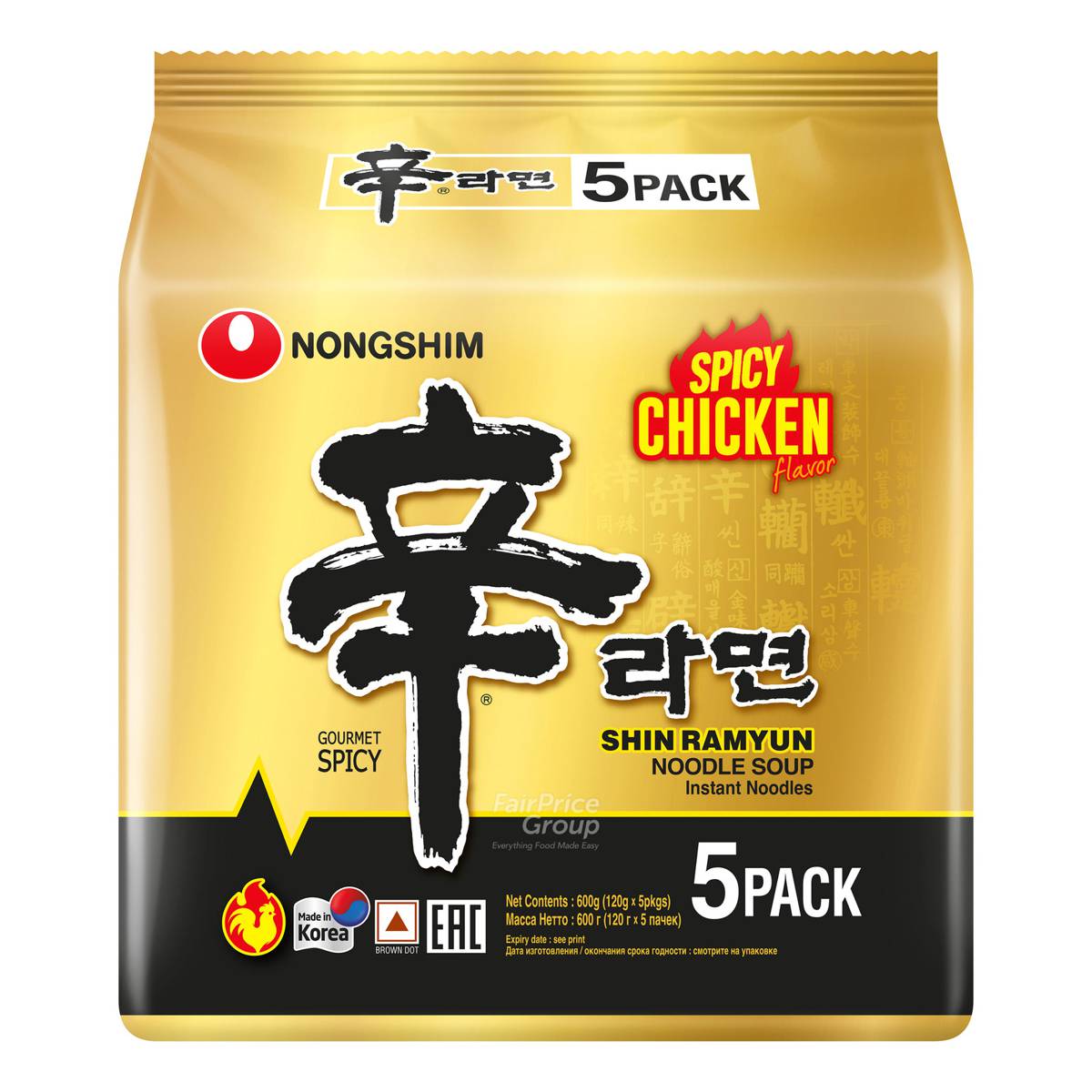 Nongshim Shin Ramyun Instant Noodle - Spicy Chicken | NTUC FairPrice