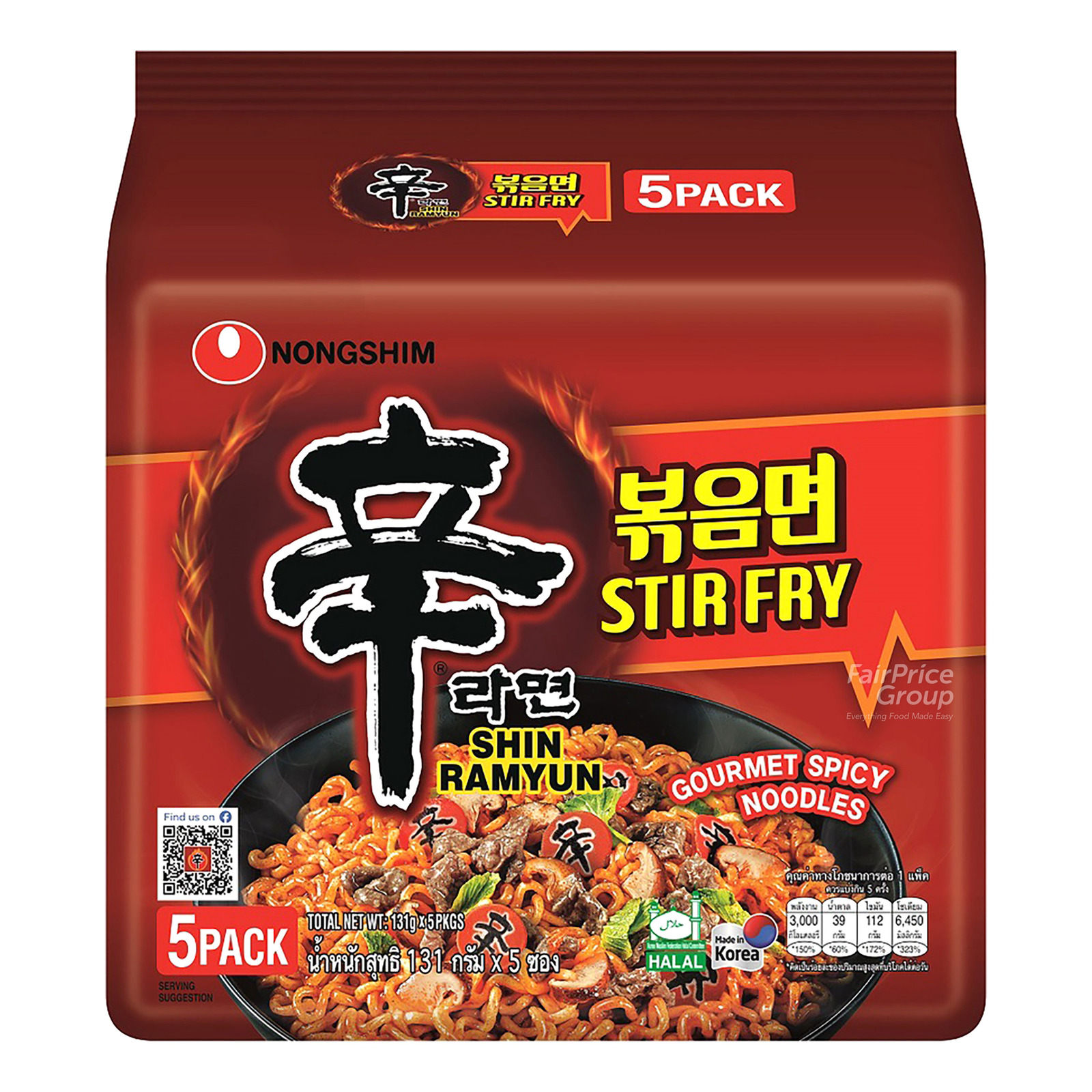 Nongshim Shin Ramyun - Gourmet Spicy Noodles | NTUC FairPrice