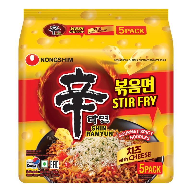 Nongshim Shin Ramyun Instant Noodle - Stir Fry Cheese | NTUC FairPrice