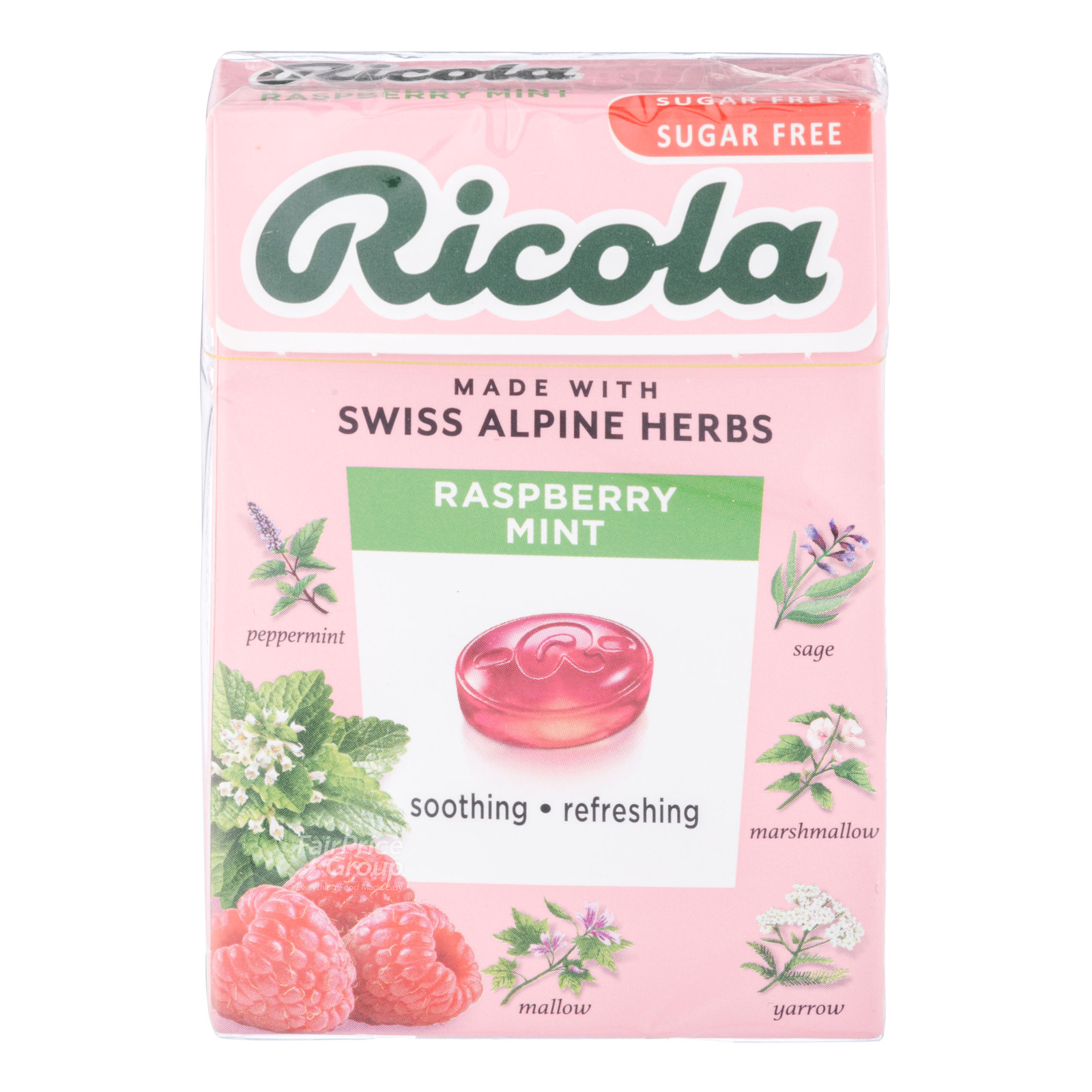 Ricola Swiss Alpine Herb Lozenges - Raspberry Mint (No Sugar) | NTUC ...