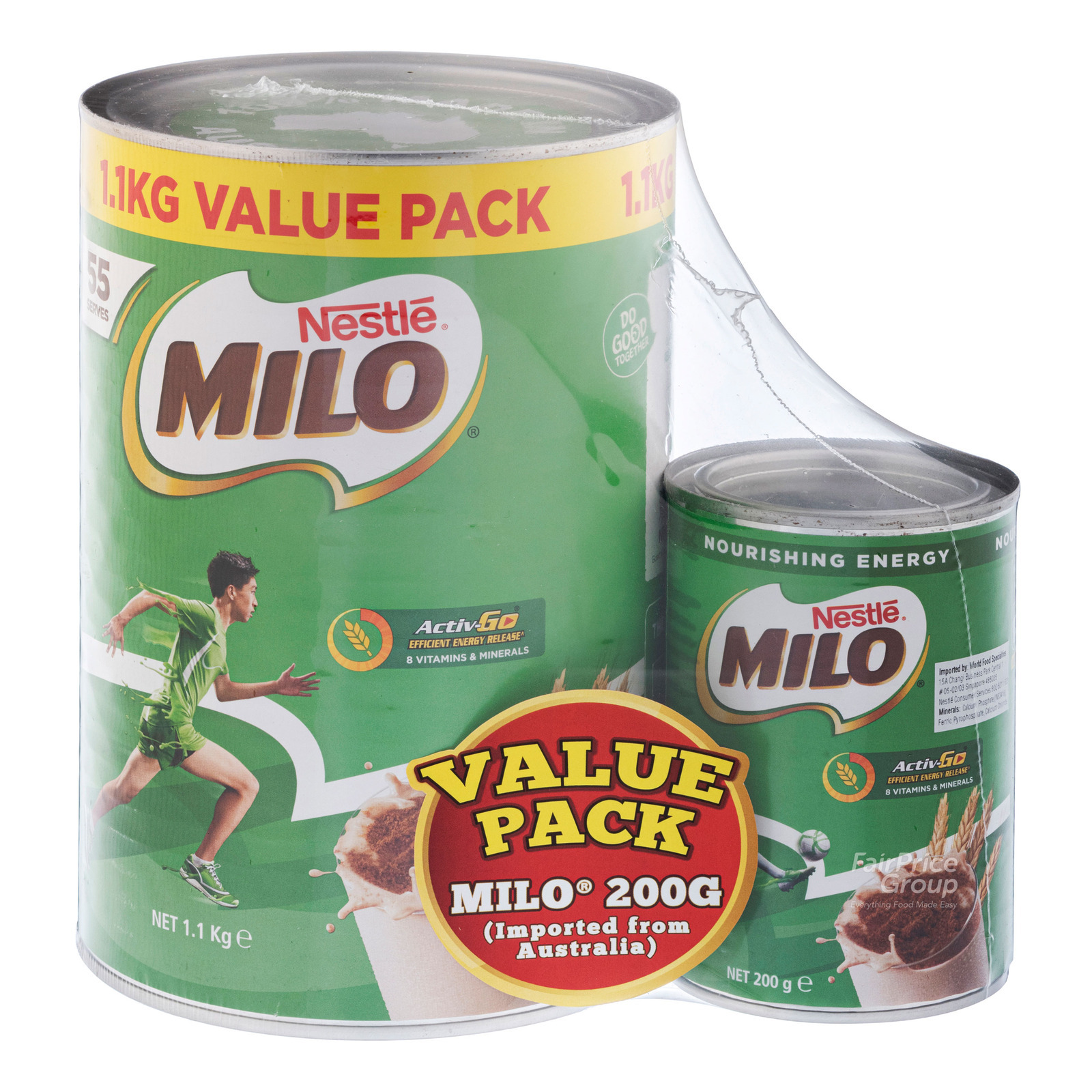 Milo Chocolate Malt Drink Powder with Milk - Australian Recipe | NTUC ...