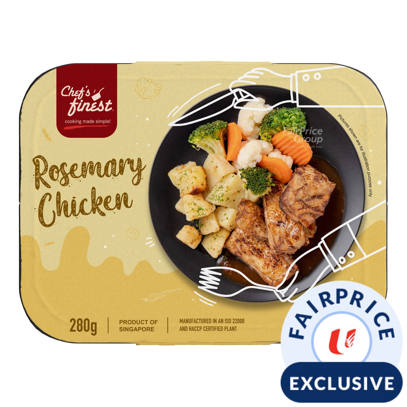 Chef's Fin Rosemary Chicken with Roasted Potatoes & Vegetables | NTUC ...