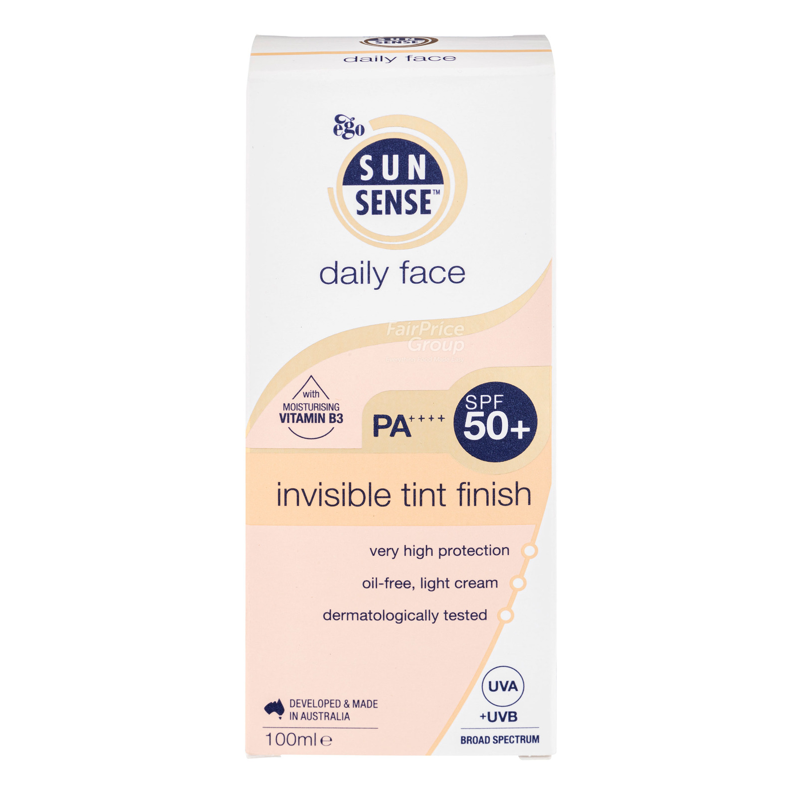 Ego Sunsense Daily Face Cream - Invisible Tint Finish (SPF50) | NTUC ...