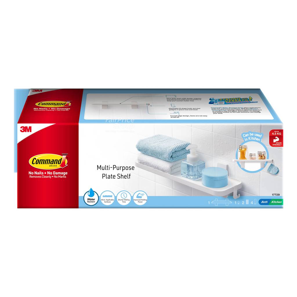 3M Command Plate Shelf - 17729 | NTUC FairPrice