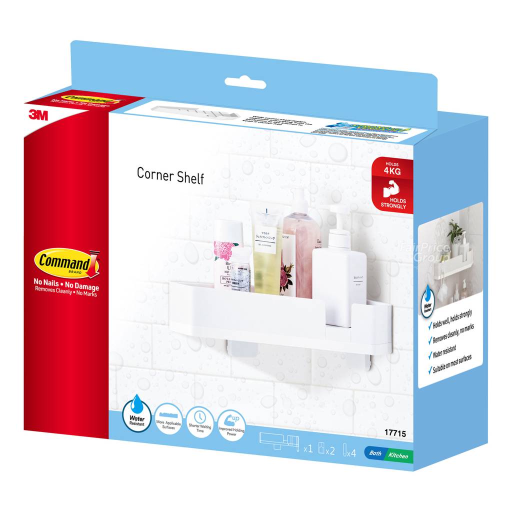 3M Command Corner Shelf - 17715 | NTUC FairPrice