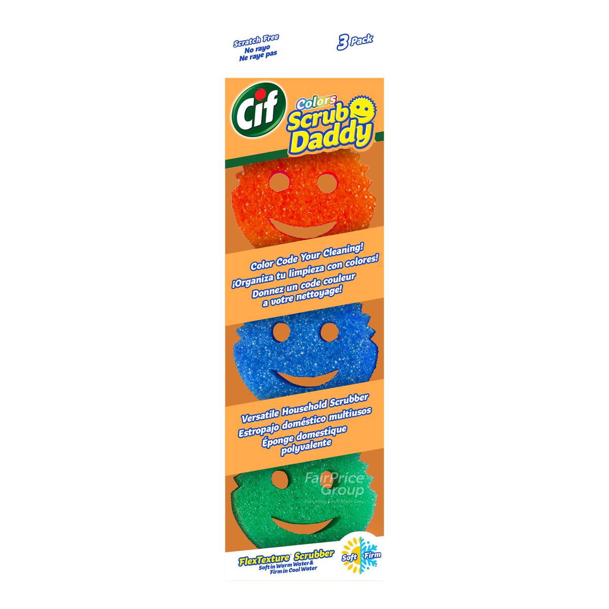 Cif Essential Scrub Daddy - 3 Color | NTUC FairPrice