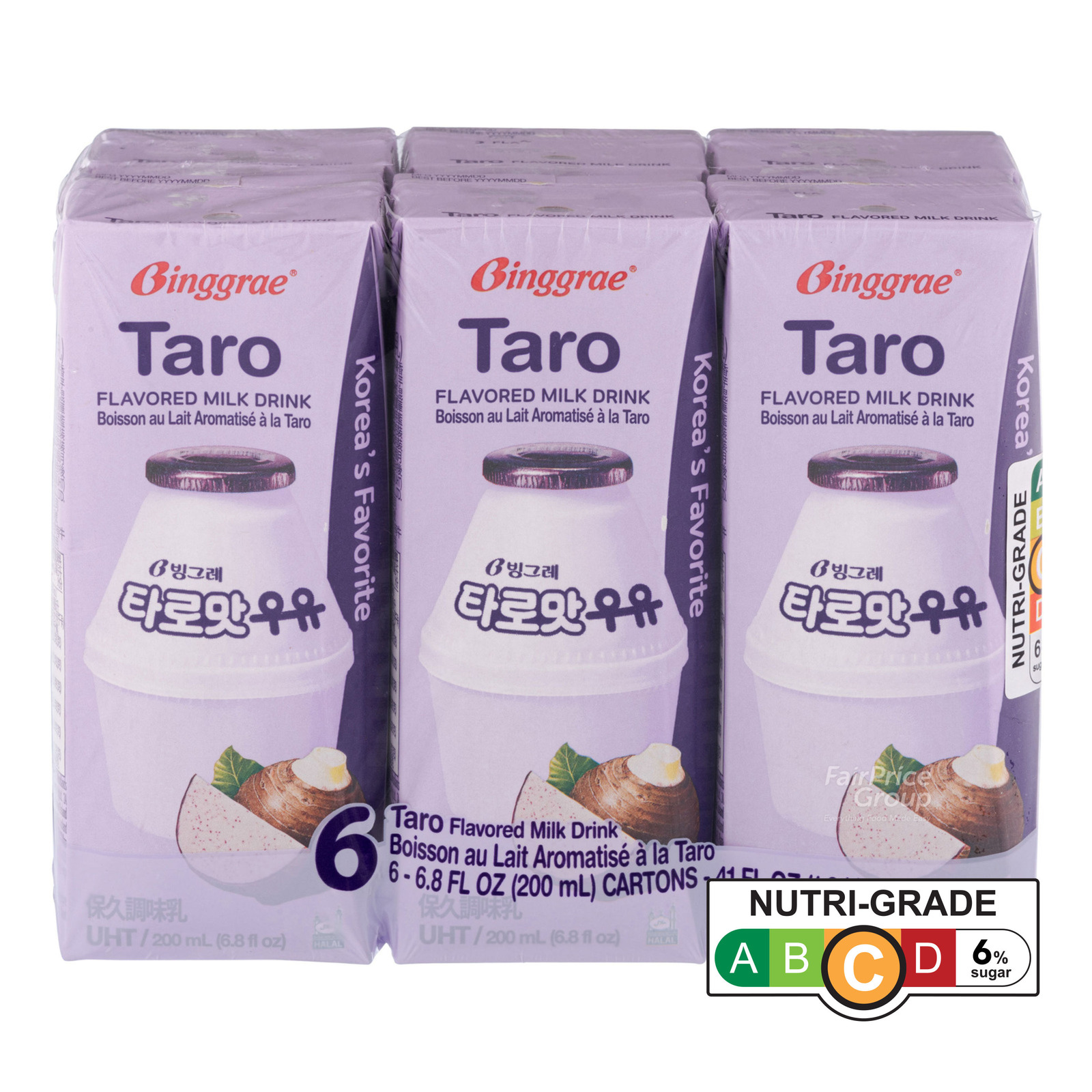 Binggrae UHT Flavored Packet Milk - Taro | NTUC FairPrice