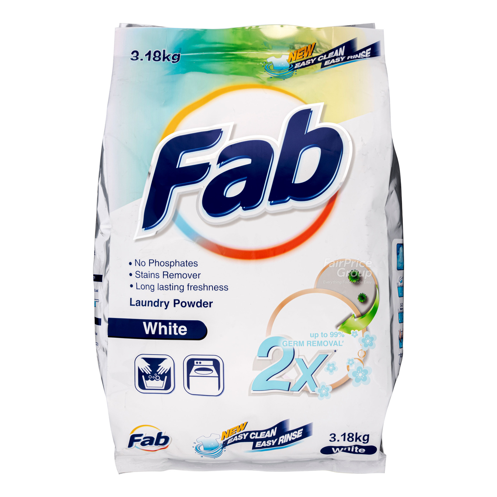 Fab Laundry Powder - White | NTUC FairPrice