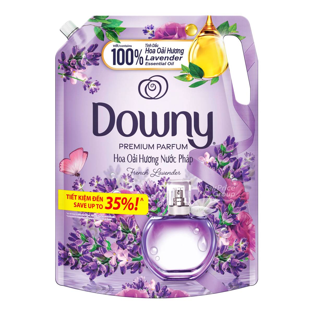 Downy Premium Parfum Fabric Conditioner Refill - French Lavender | NTUC ...