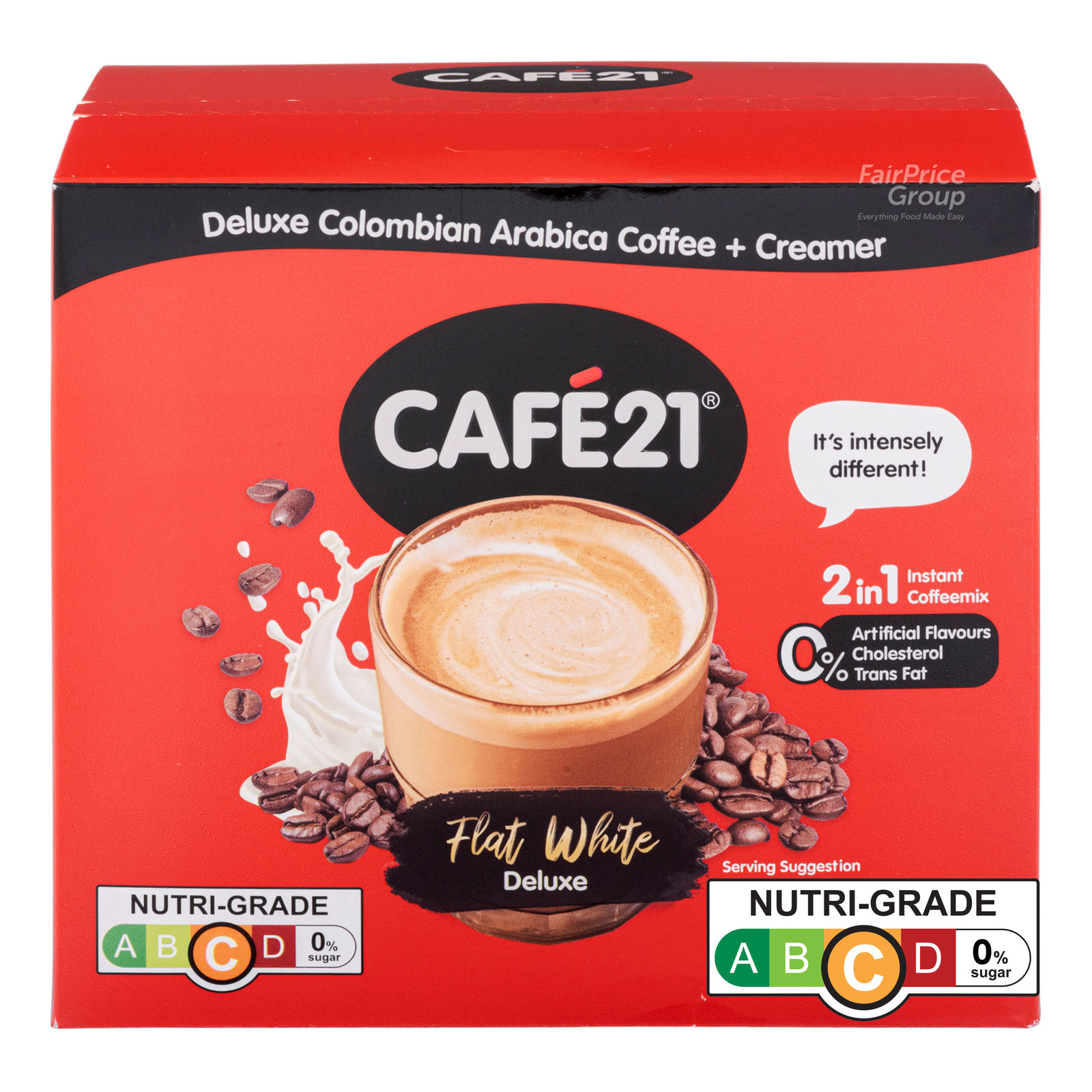 Cafe 21 Instant Coffee Mix - Flat White Deluxe | NTUC FairPrice