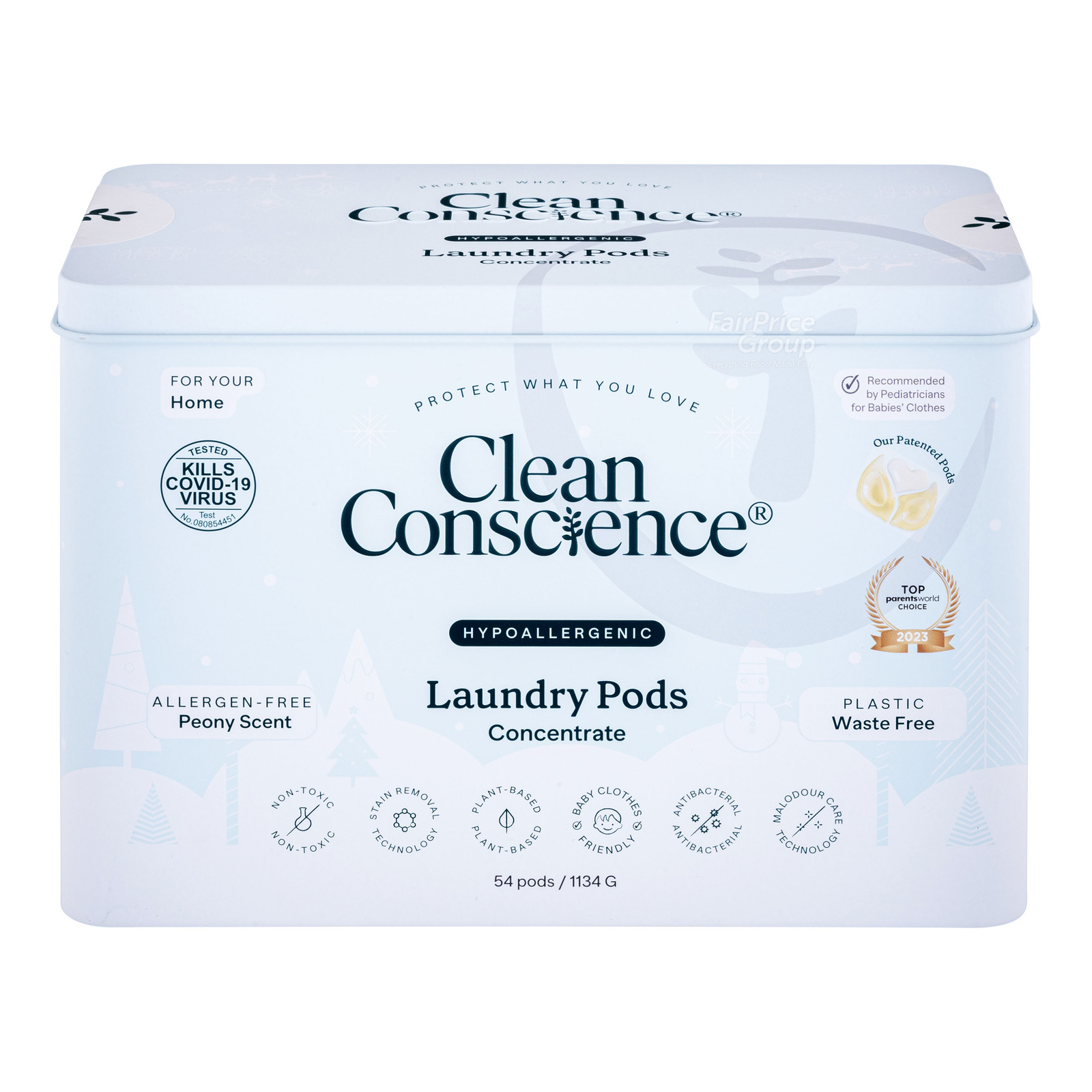Clean Conscience Laundry Pods Hypoallergenic Tincan - Peony Scent ...