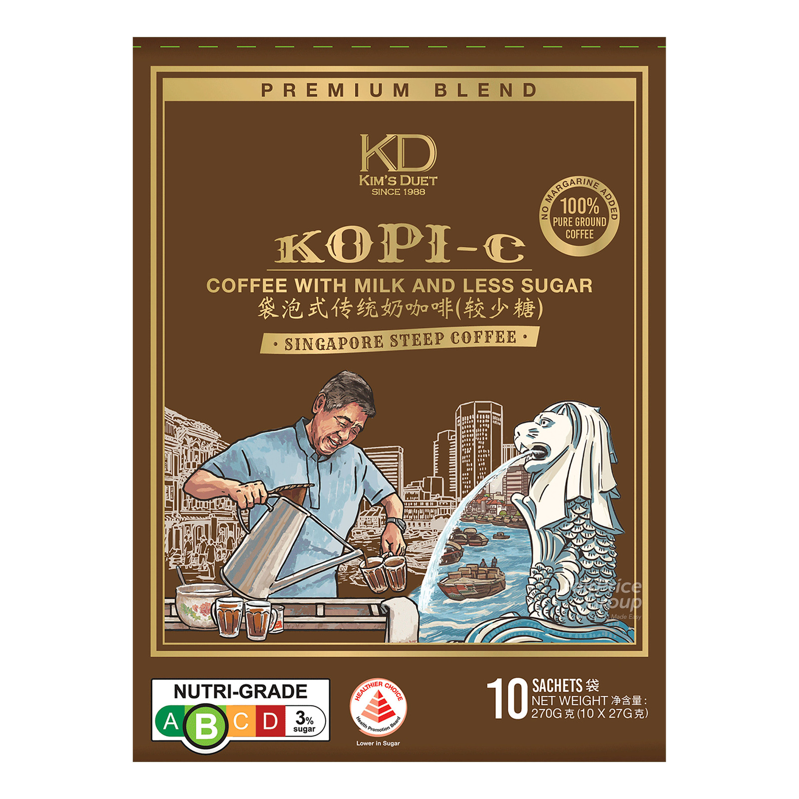 Kim's Duet Kopi-C Coffee with Less Sugar & Non-Diary Creamer | NTUC ...