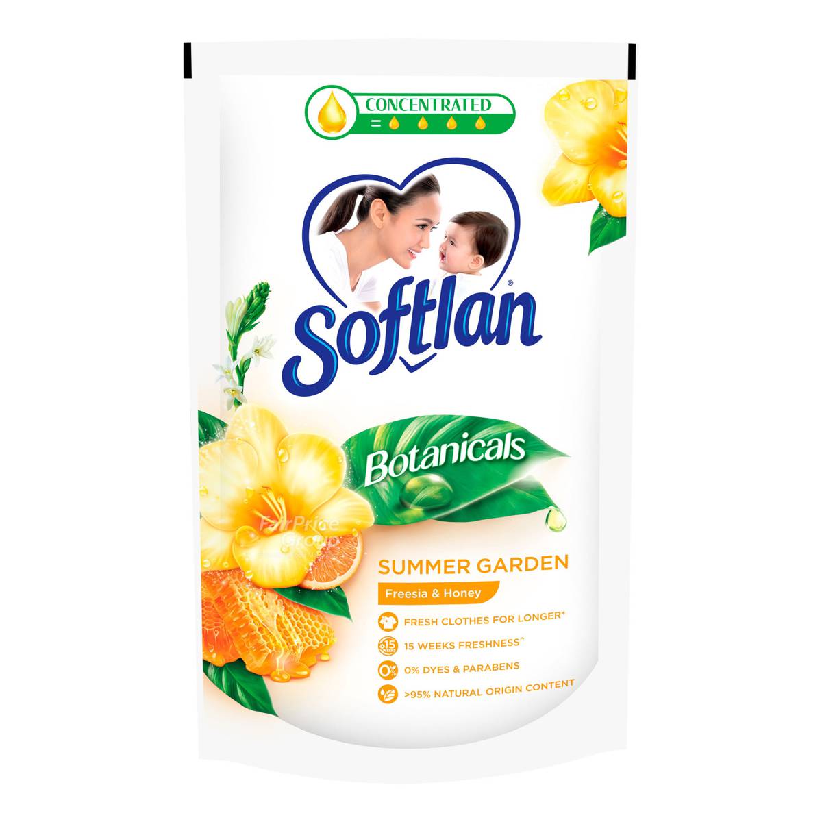 Softlan Botanicals Fabric Softener Refill - Summer Garden | NTUC FairPrice