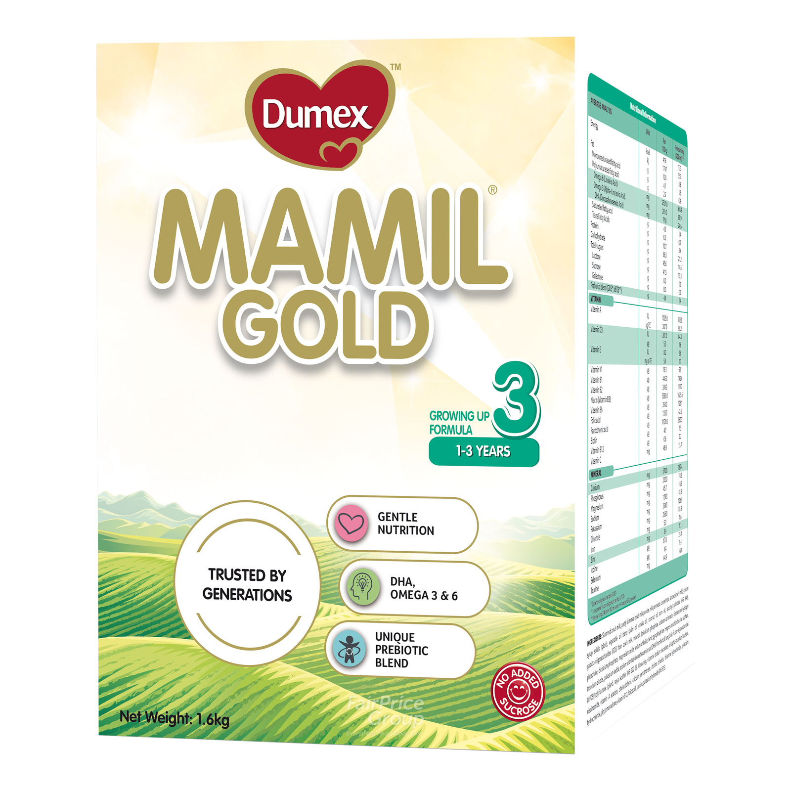 Dumex Mamil Gold Growing Up Formula - Stage 3 | NTUC FairPrice