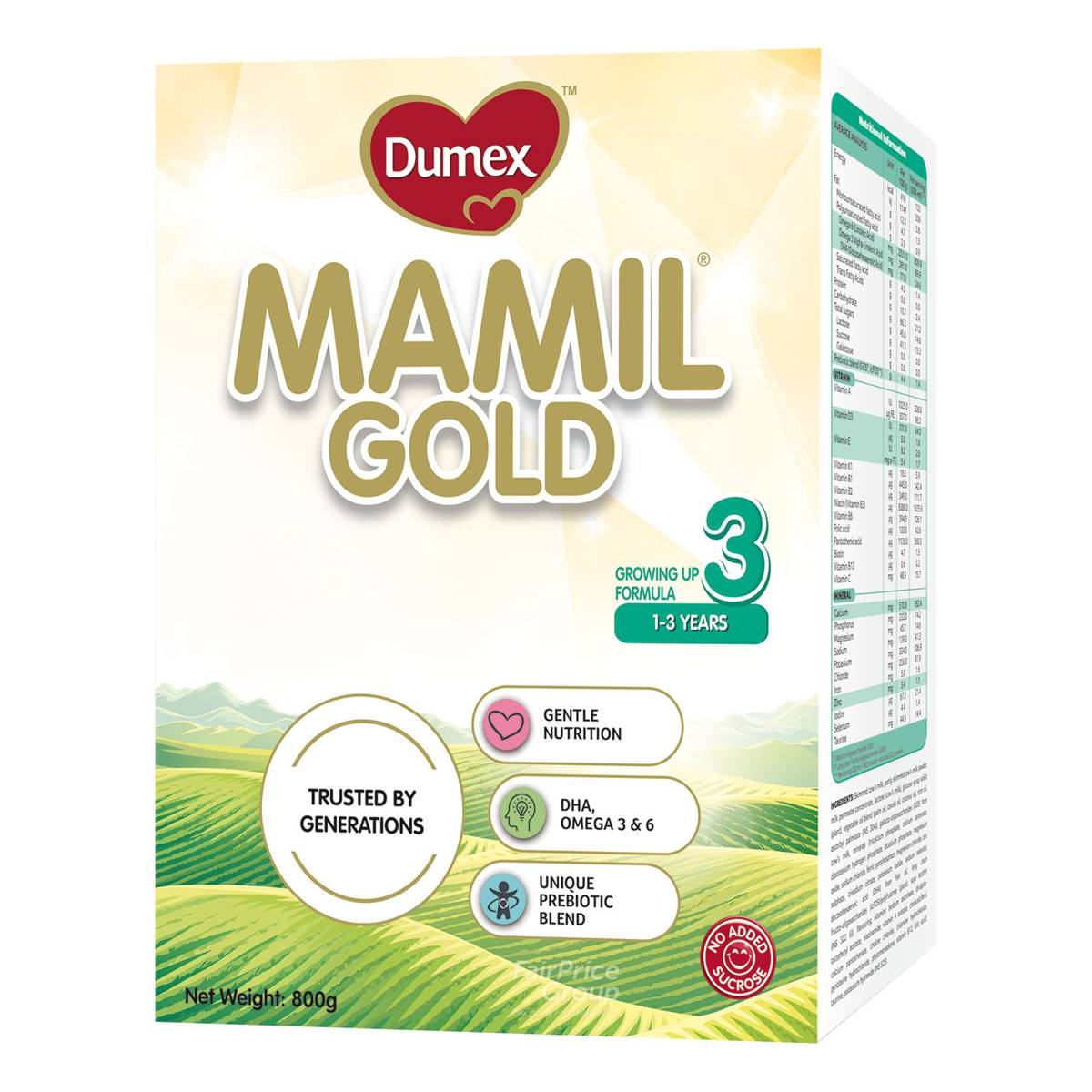 Dumex Mamil Gold Growing Up Formula - Stage 3 | NTUC FairPrice