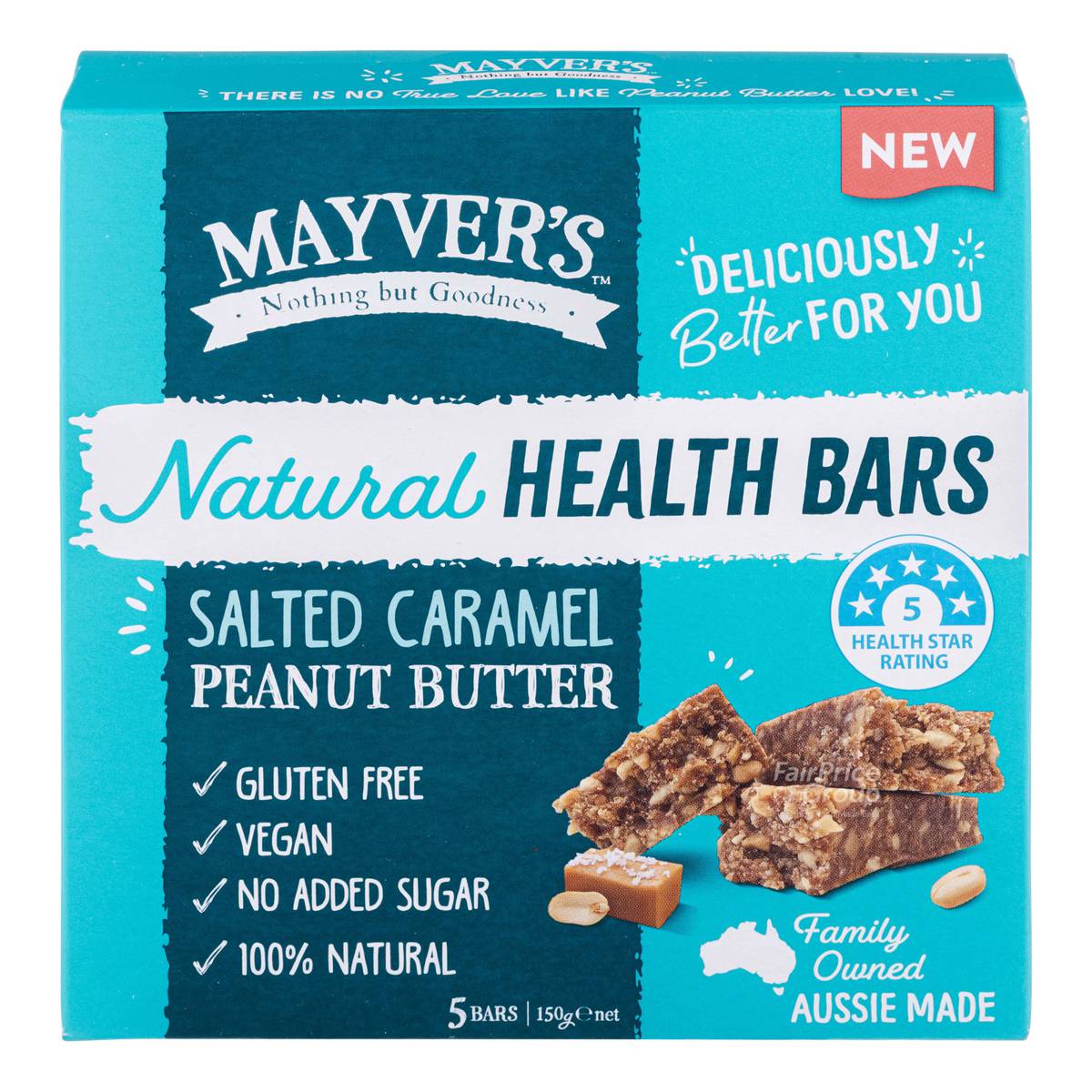 Mayver's Natural Health Bars - Salted Caramel Peanut Butter | NTUC ...