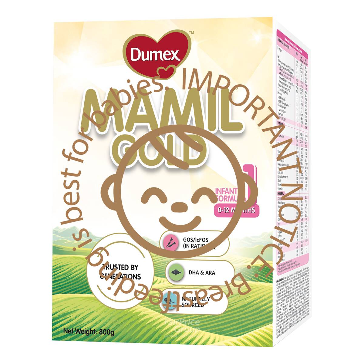 Dumex Mamil Gold Infant Formula - Stage 1 | NTUC FairPrice