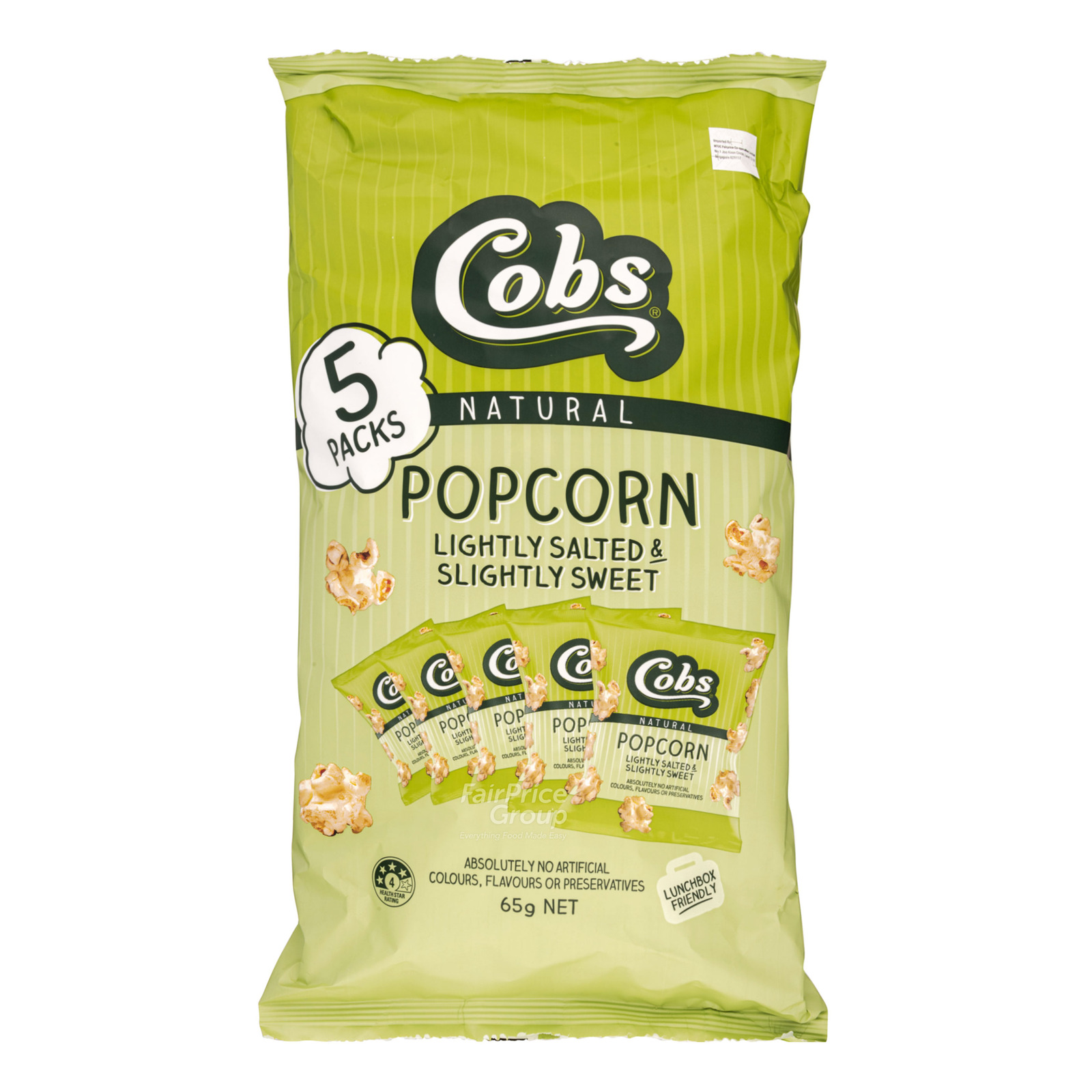Cobs Natural Popcorn - Lightly Salted Slightly Sweet | NTUC FairPrice