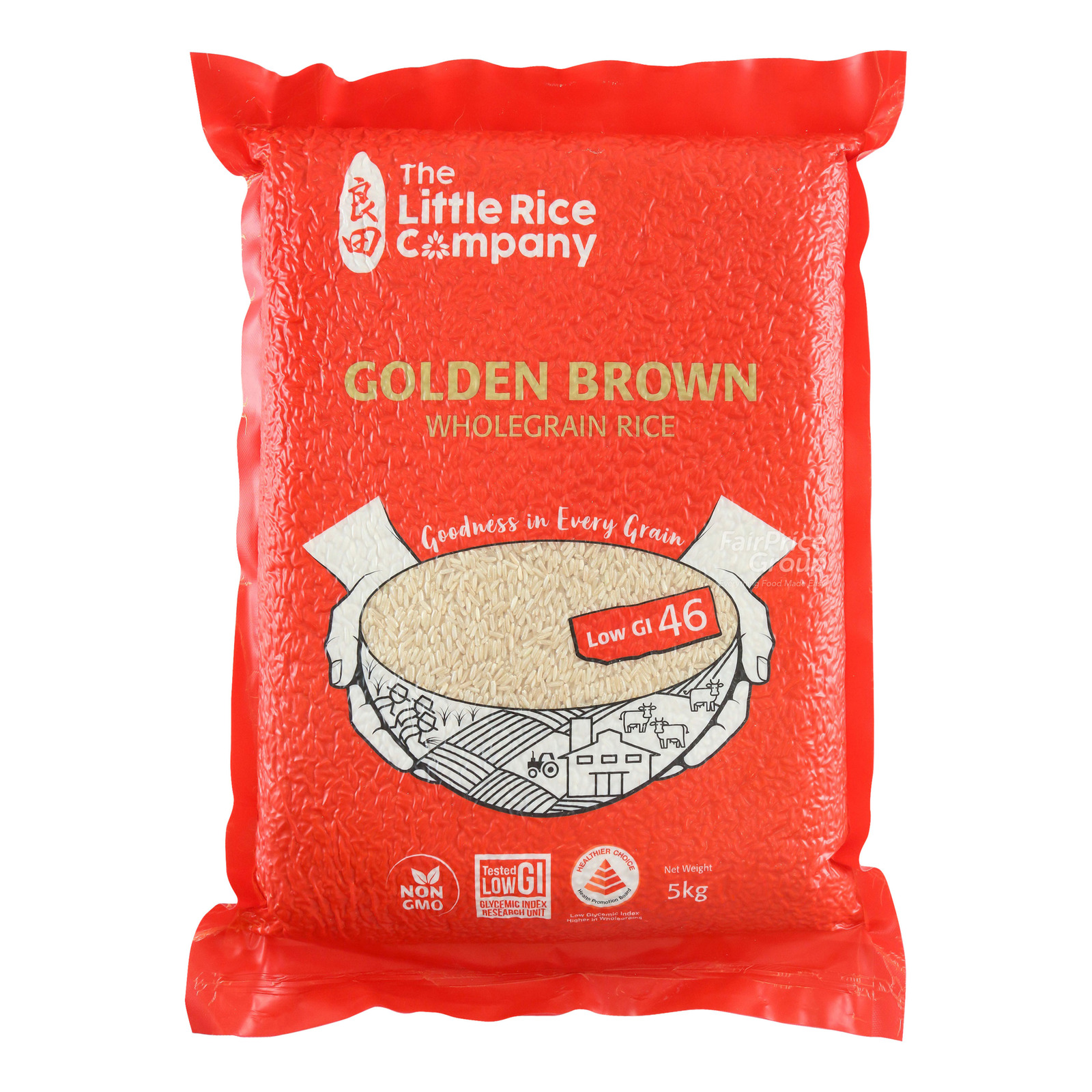 Little Rice Golden Brown Wholegrain Rice | NTUC FairPrice