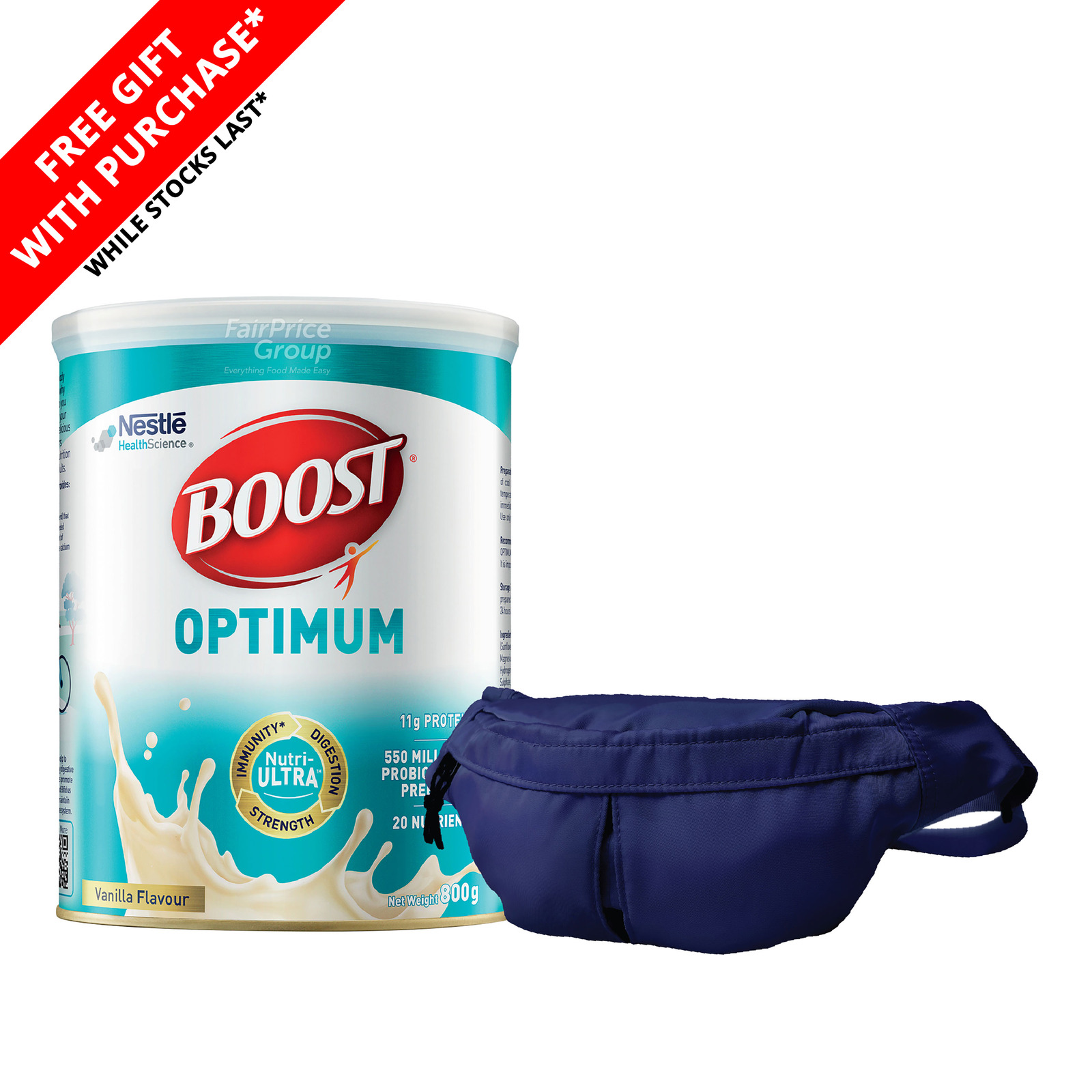 Boost Optimum Nutritional Formula Milk + Mini Shoulder Bag | NTUC FairPrice