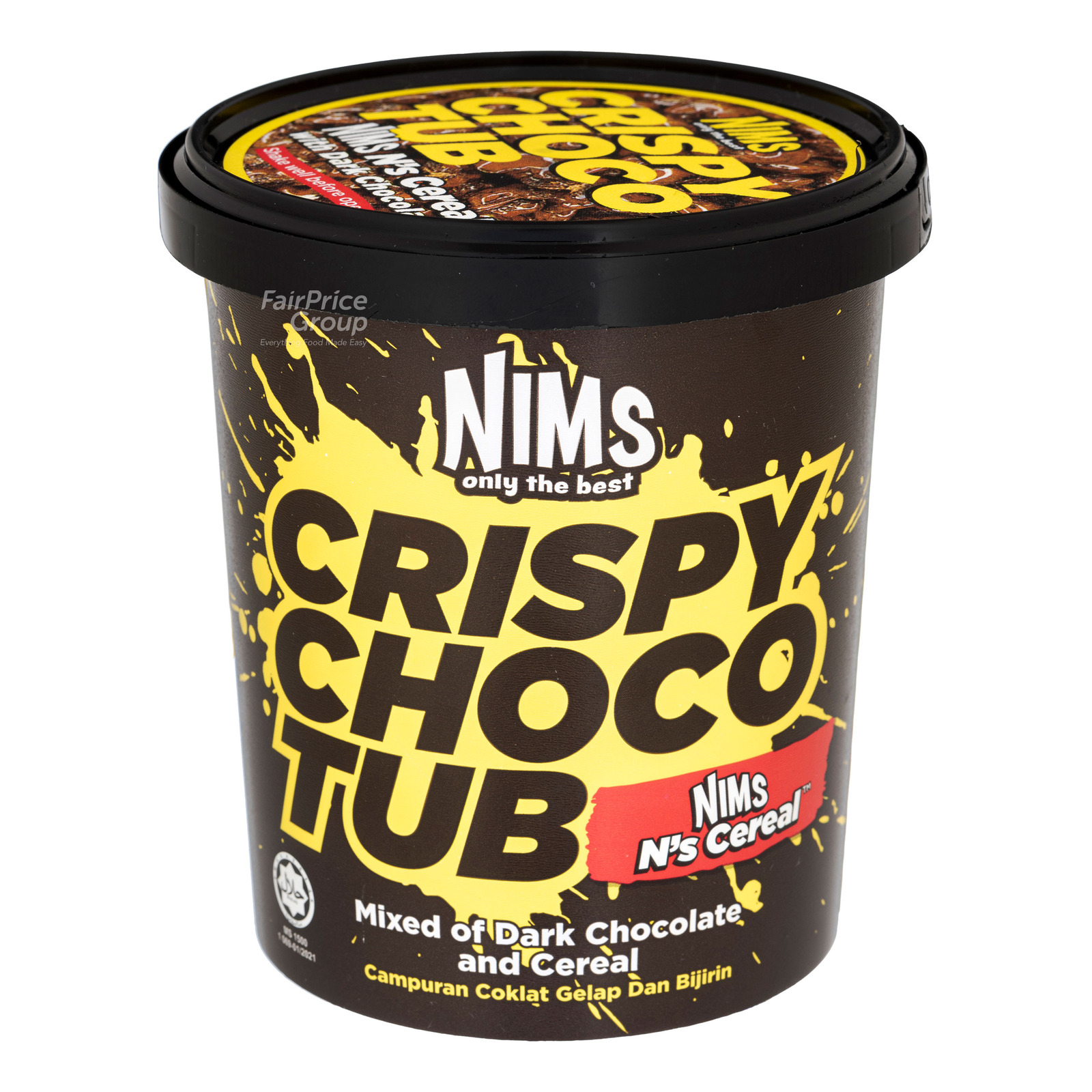 Nims Crispy Choco Tub - Cereal with Dark Chocolate | NTUC FairPrice