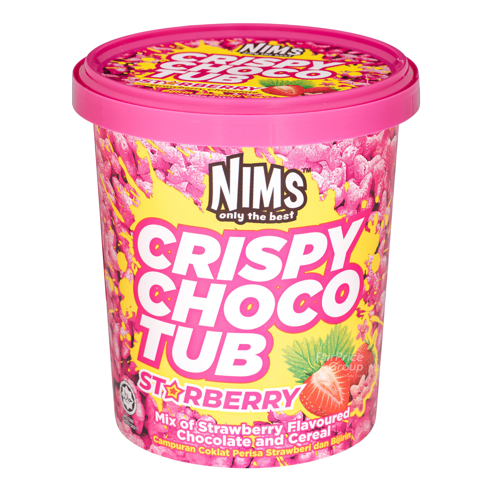 Nims Crispy Choco Tub - Starberry with Strawberry Chocolate | NTUC ...