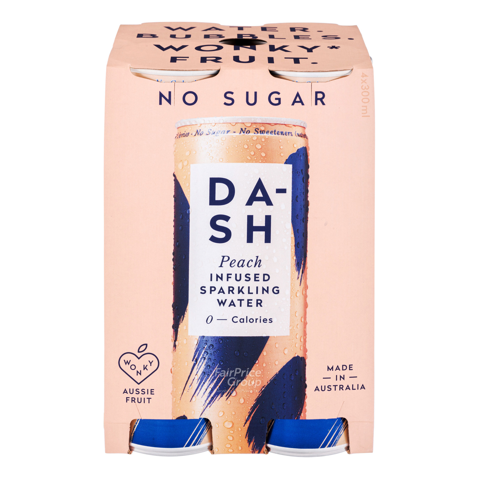 Dash Water Infused Sparkling Water - Peach | NTUC FairPrice