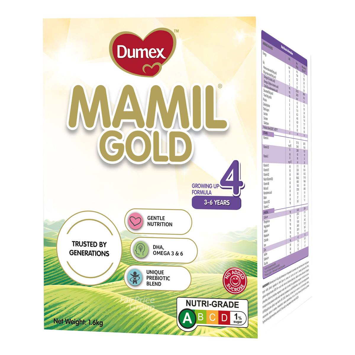 Dumex Mamil Gold Growing Up Milk Formula - Stage 4 | NTUC FairPrice
