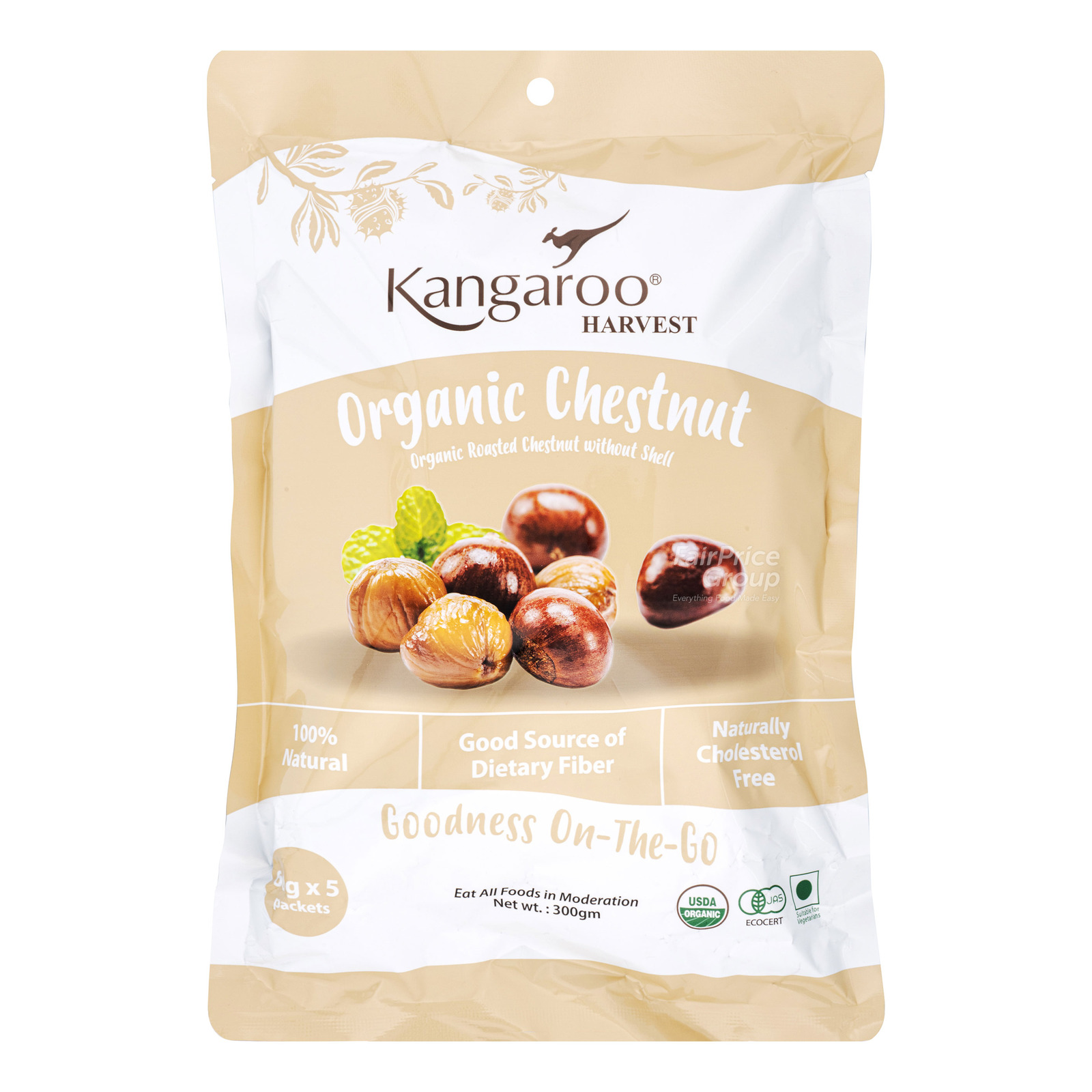 Kangaroo Harvest Organic Roasted Chestnut without Shell | NTUC FairPrice