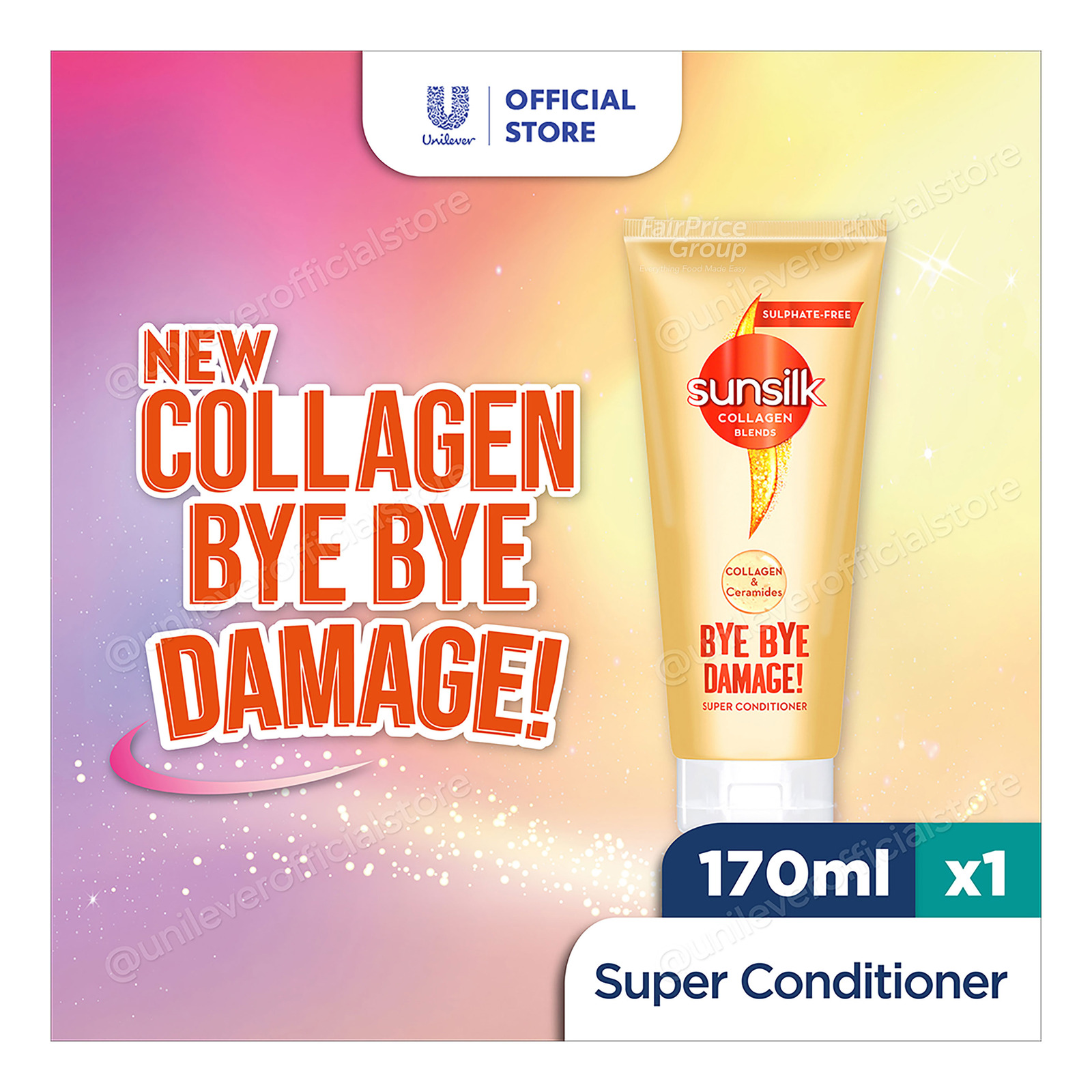 Sunsilk Hair Super Conditioner - Bye Bye Damage | NTUC FairPrice