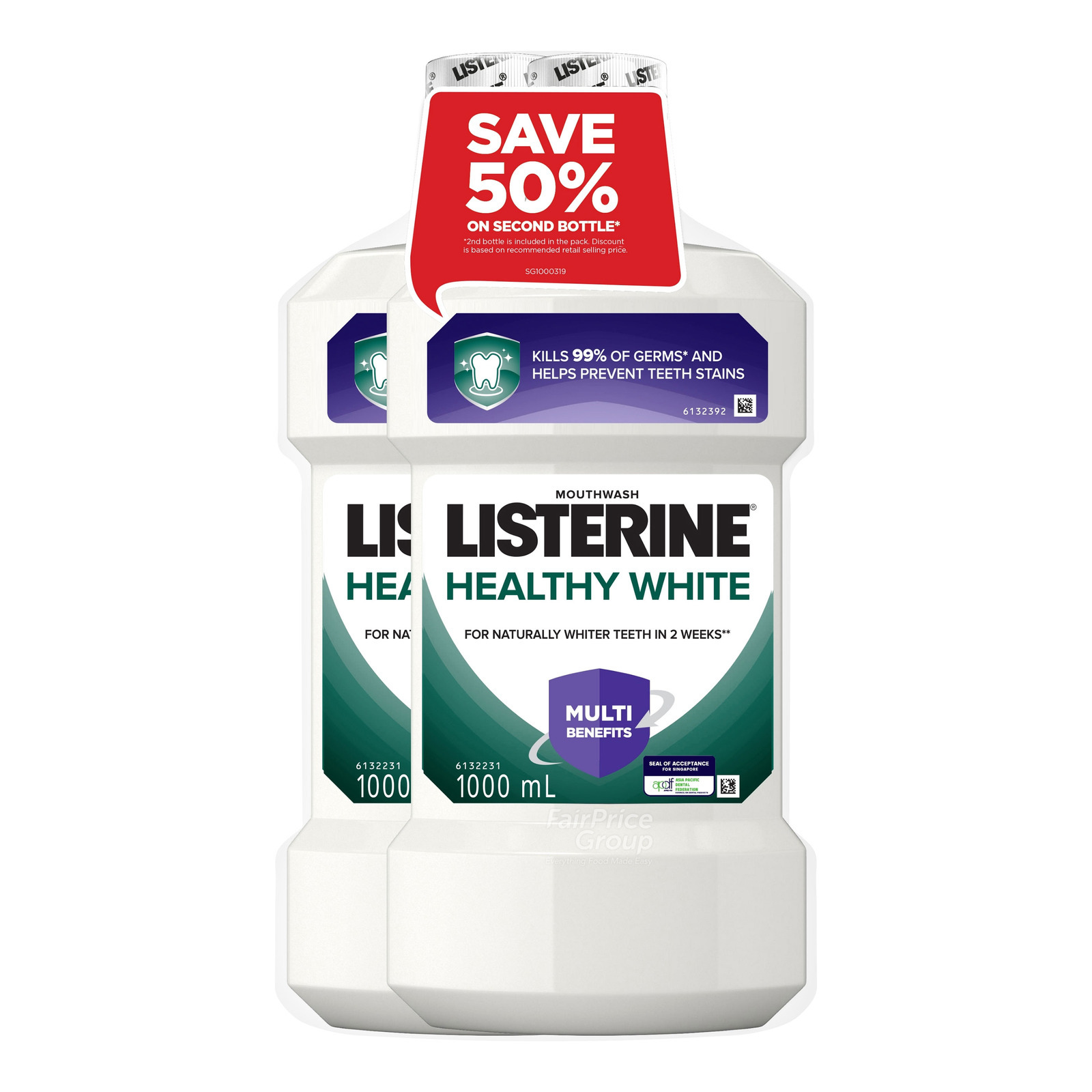 Listerine Multi-Action Mouthwash - Healthy White | NTUC FairPrice
