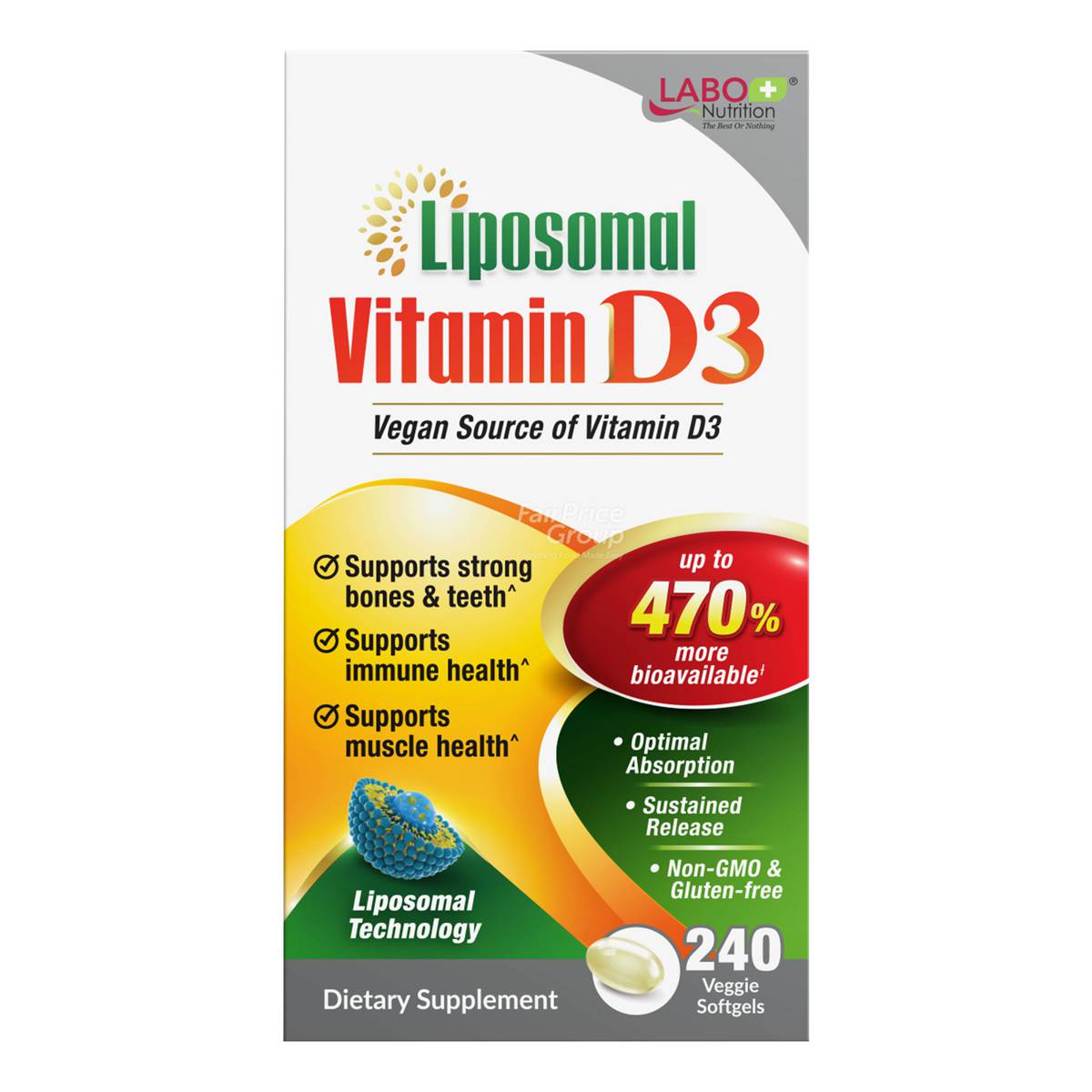 Labo Liposomal Vitamin D3 Softgels | NTUC FairPrice