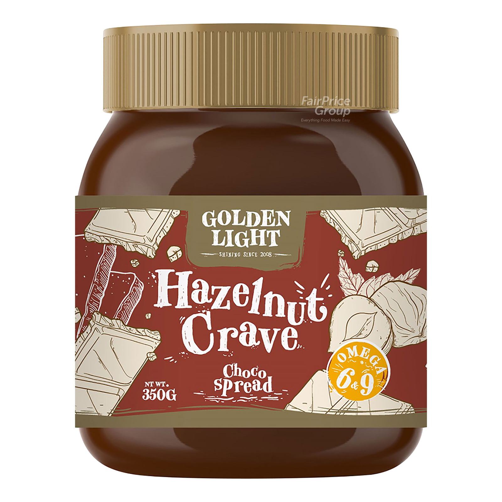 Golden Light Choco Spread - Hazelnuts Crave | NTUC FairPrice