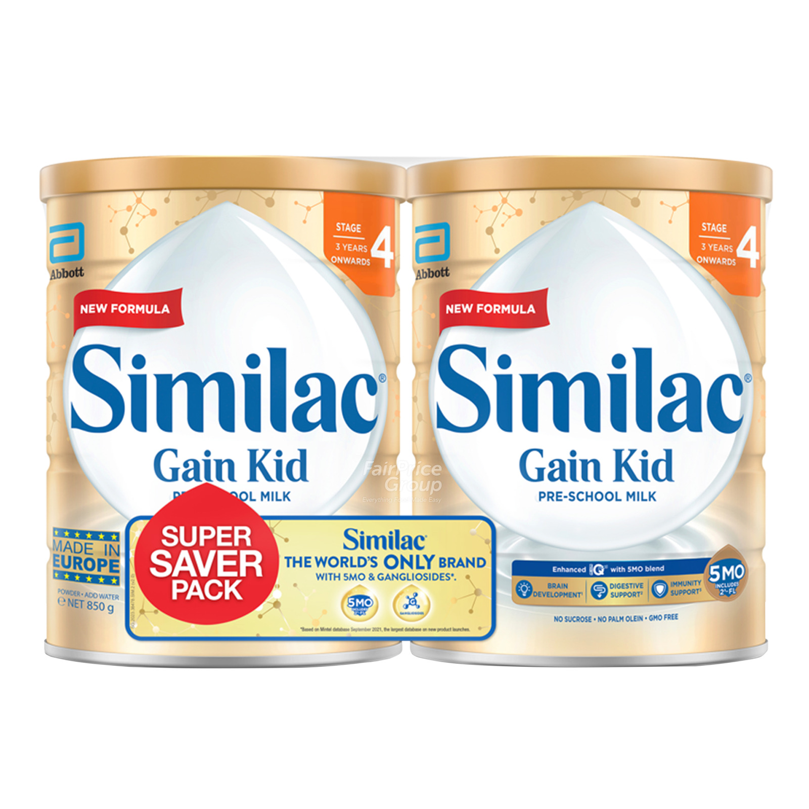 Abbott Similac Gain Kid 5MO Pre-School Milk - Stage 4 | NTUC FairPrice