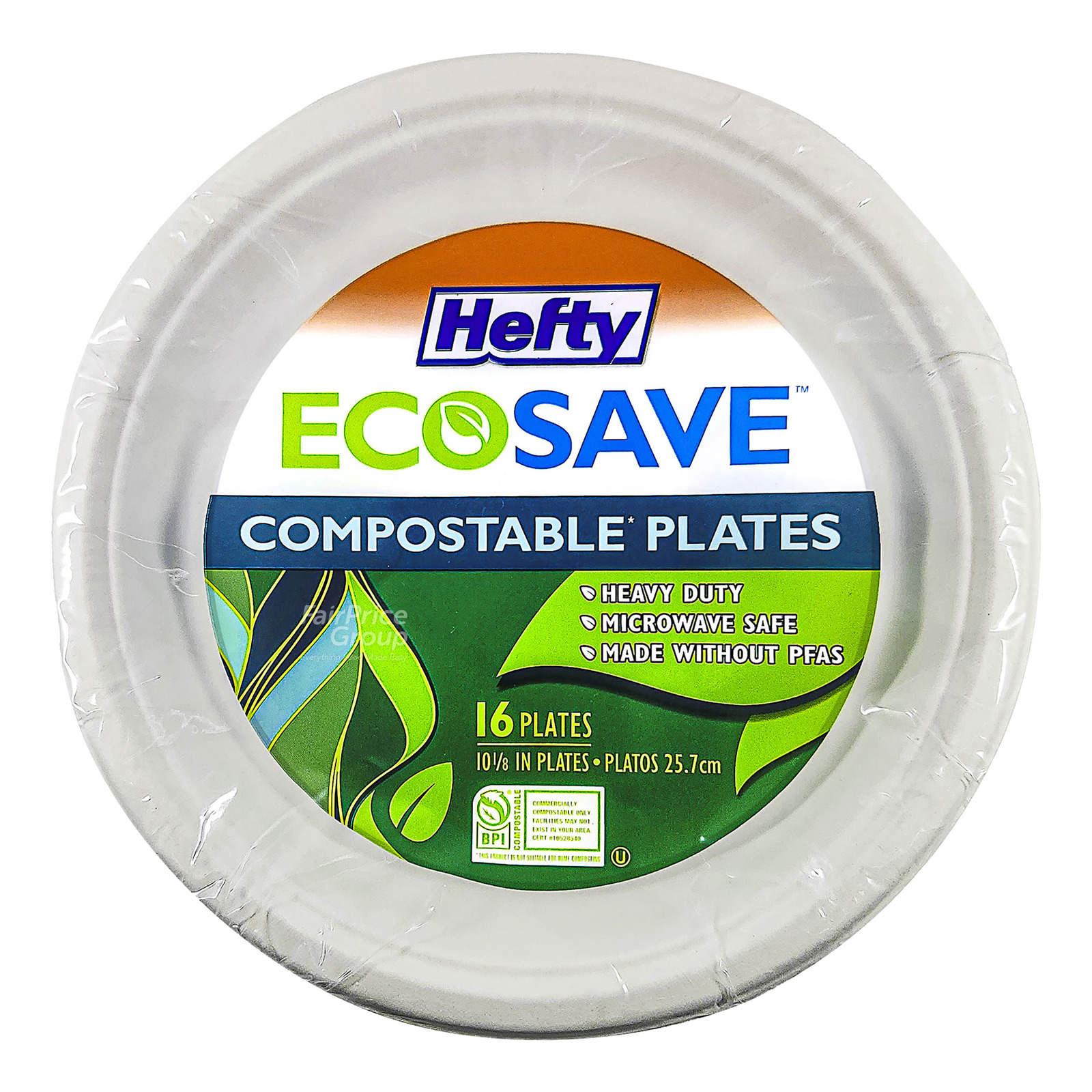 Hefty Ecosave Plates (10-1/8inch) | NTUC FairPrice
