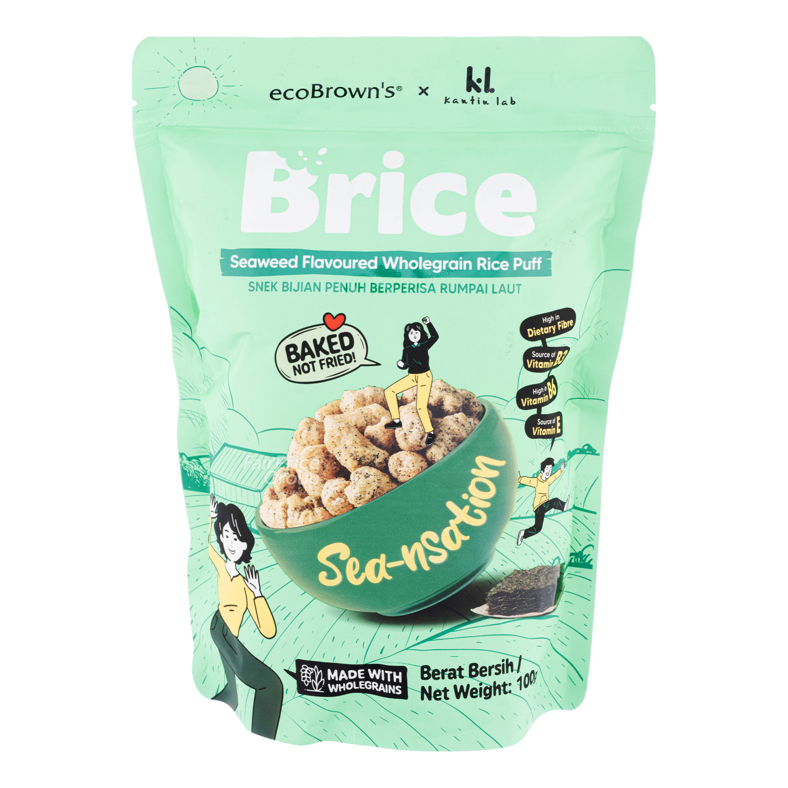 Brice Wholegrain Rice Puff - Seaweed | NTUC FairPrice