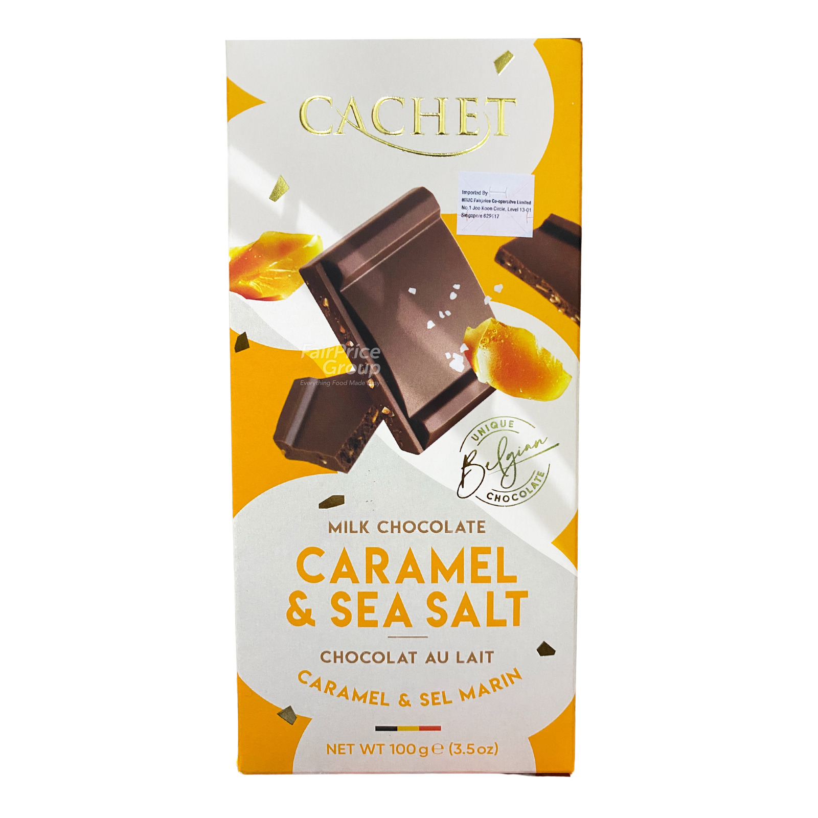 Cachet Milk Chocolate - Caramel & Sea Salt | NTUC FairPrice