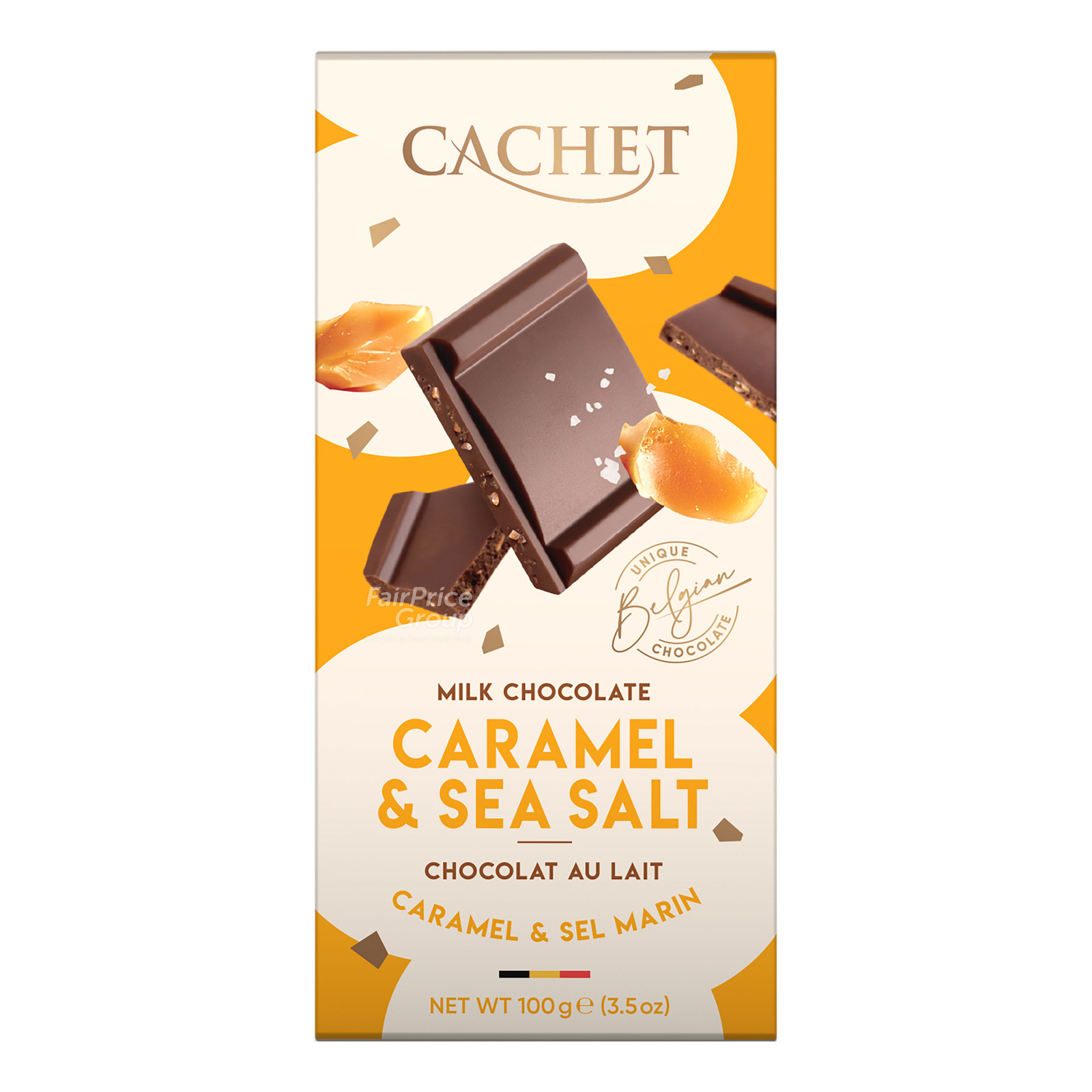 Cachet Milk Chocolate - Caramel & Sea Salt | NTUC FairPrice