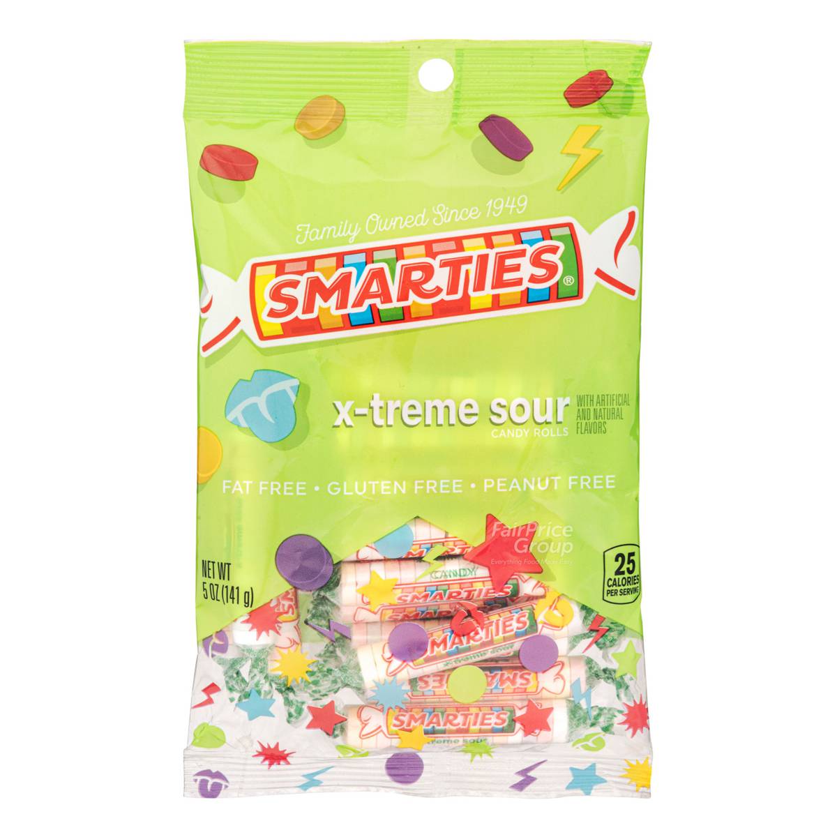 Smarties Candy Rolls - X-Treme Sour | NTUC FairPrice