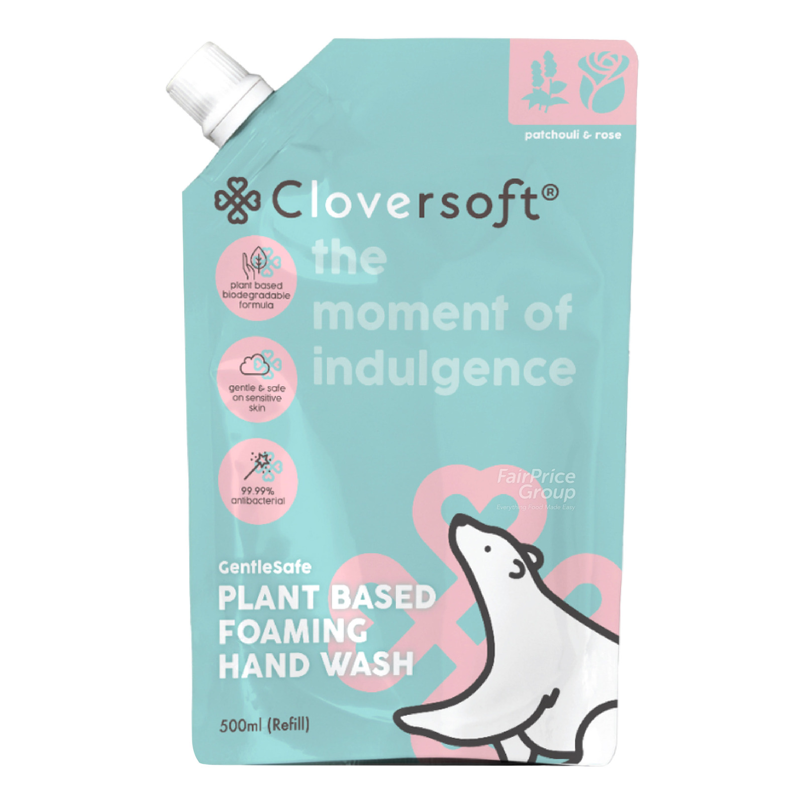 Cloversoft Plant-Based Foaming Hand Wash Refill - Patchouli | NTUC FairPrice