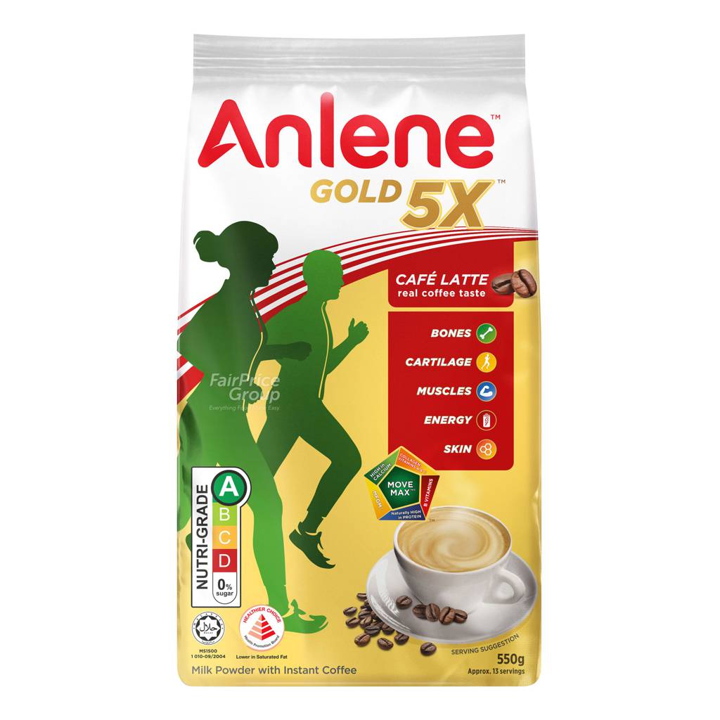Anlene Gold 5X Adult Milk Powder - Cafe Latte | NTUC FairPrice