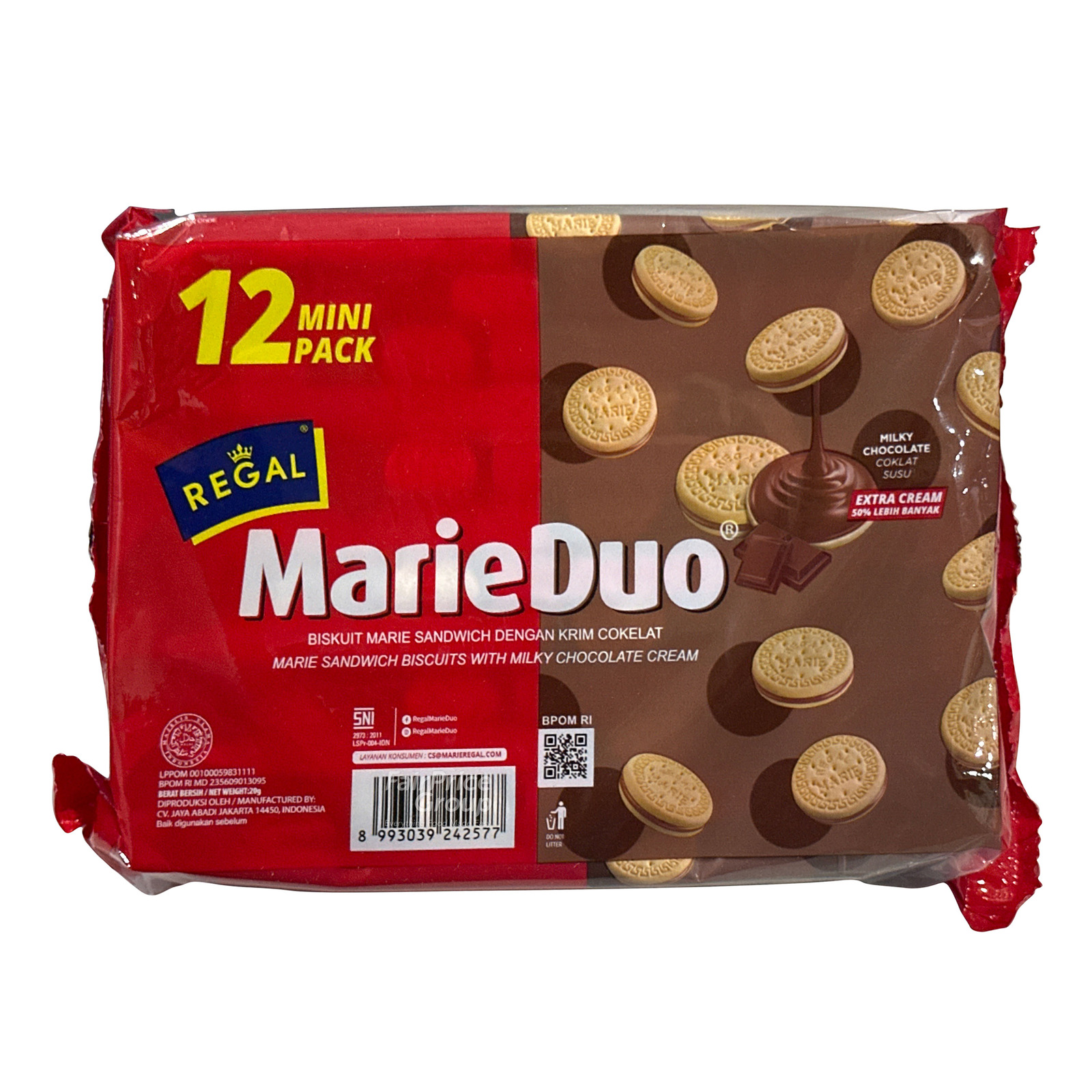 Regal Marie Duo Sandwich Biscuits - Milky Chocolate | NTUC FairPrice