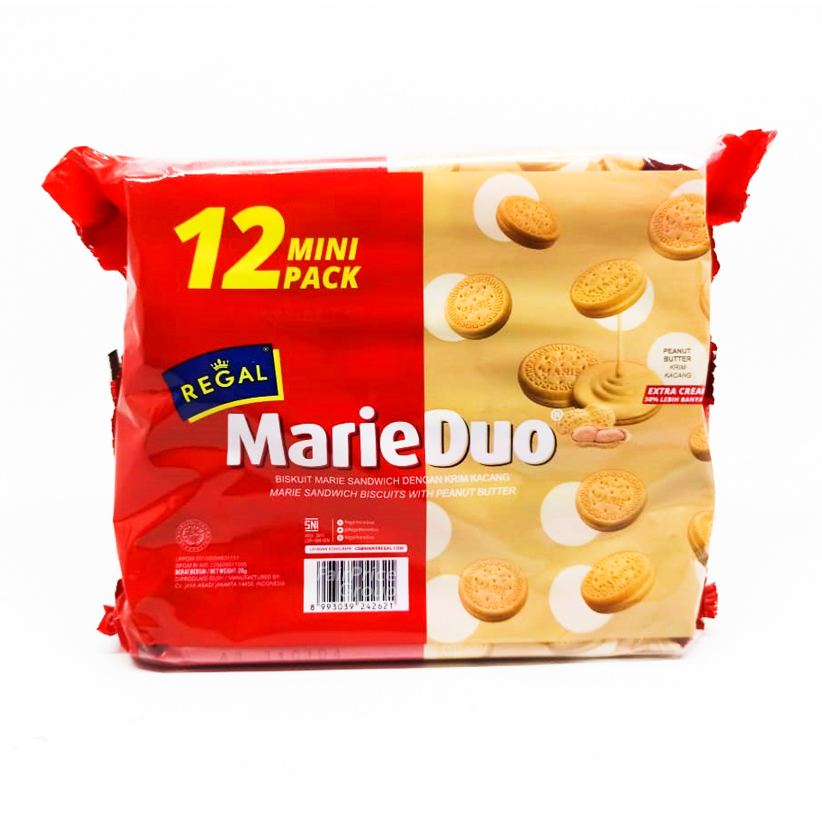 Regal Marie Duo Sandwich Biscuits - Peanut Butter | NTUC FairPrice