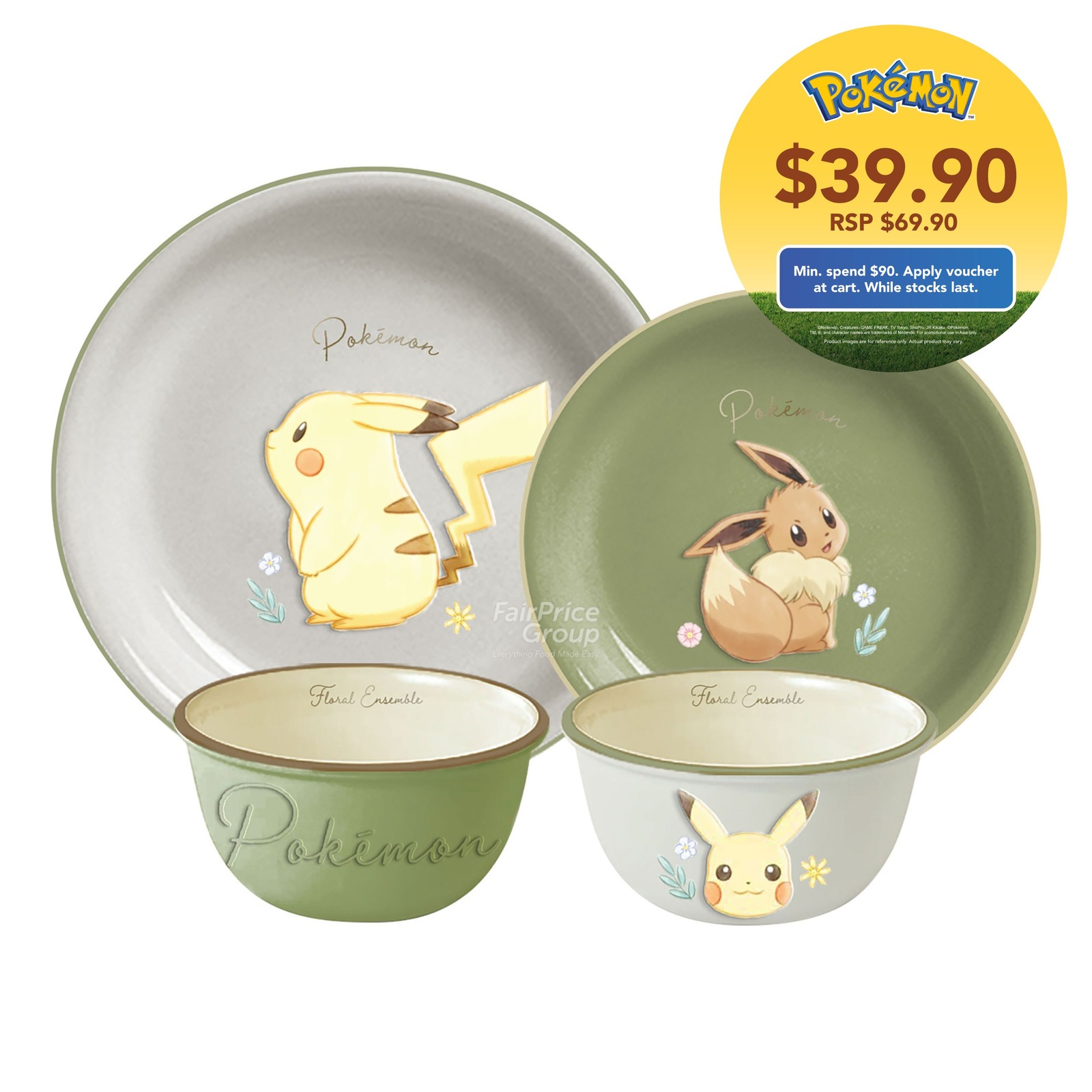 Pokemon Ceramic Dinnerware Set | NTUC FairPrice