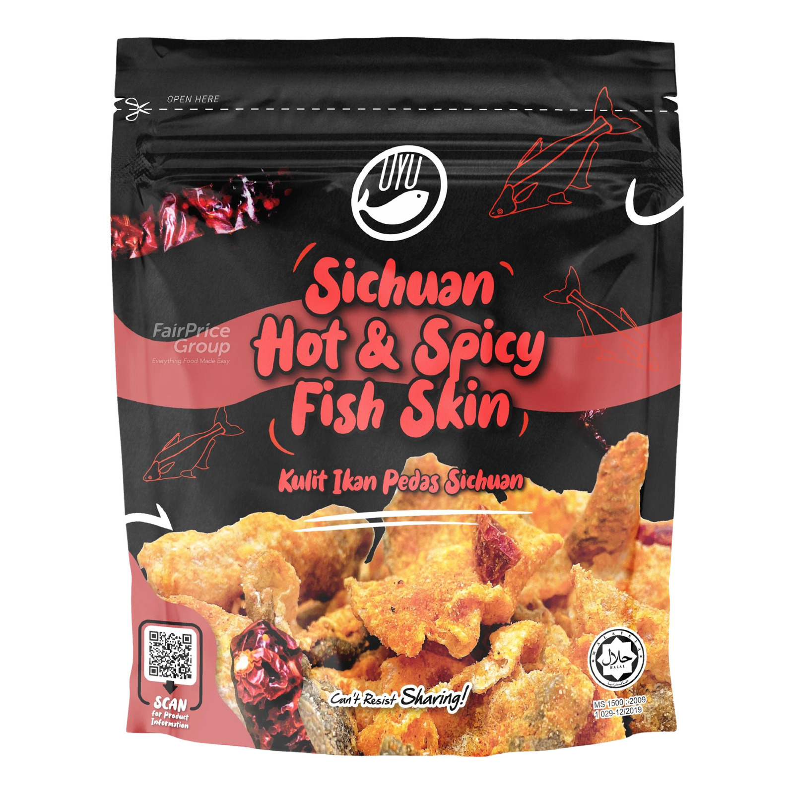 Oyu Fish Skin - Sichuan Hot & Spicy | NTUC FairPrice