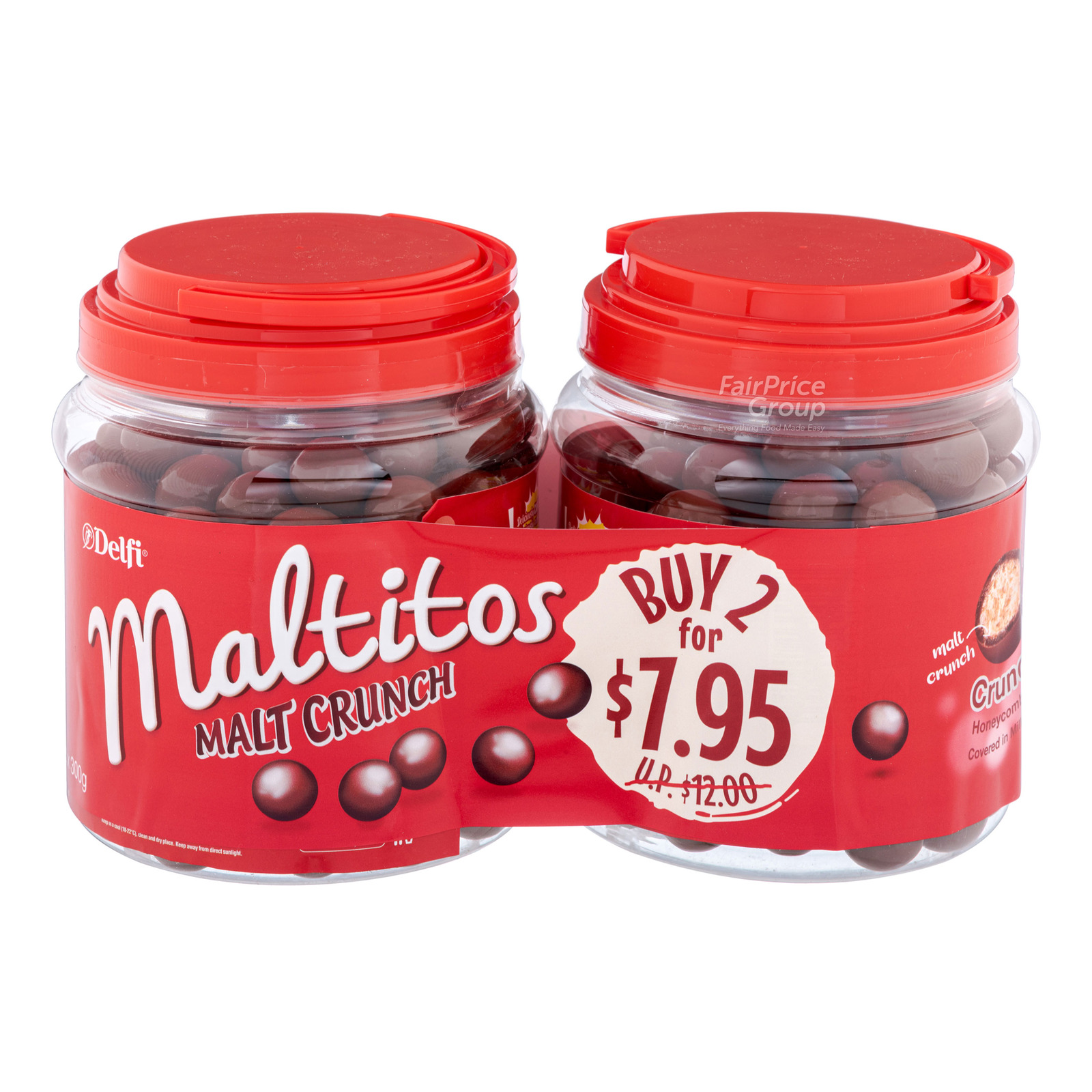 Delfi Maltitos Special Jar Bundle - Malt Crunch | NTUC FairPrice