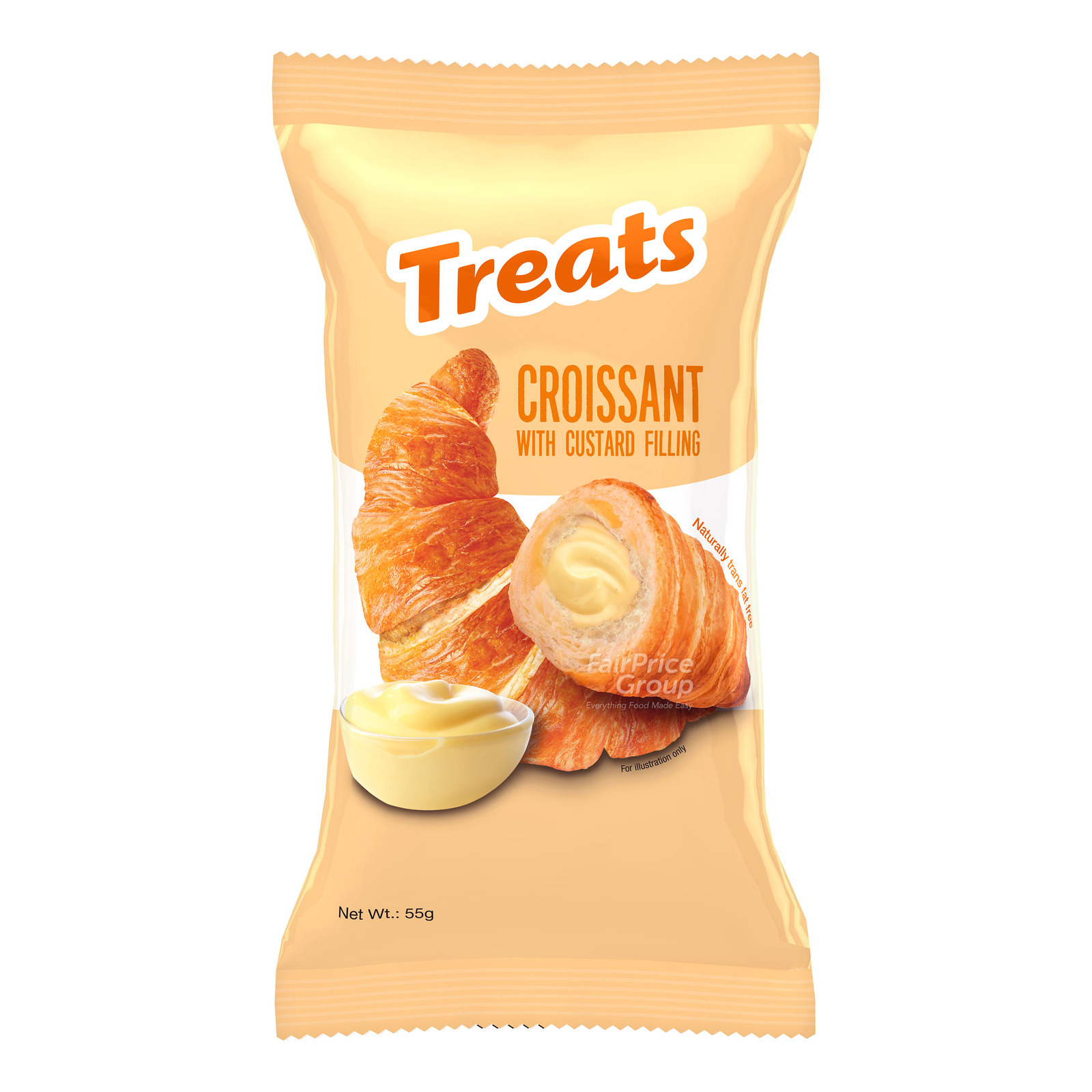 Treats Croissant - Custard | NTUC FairPrice