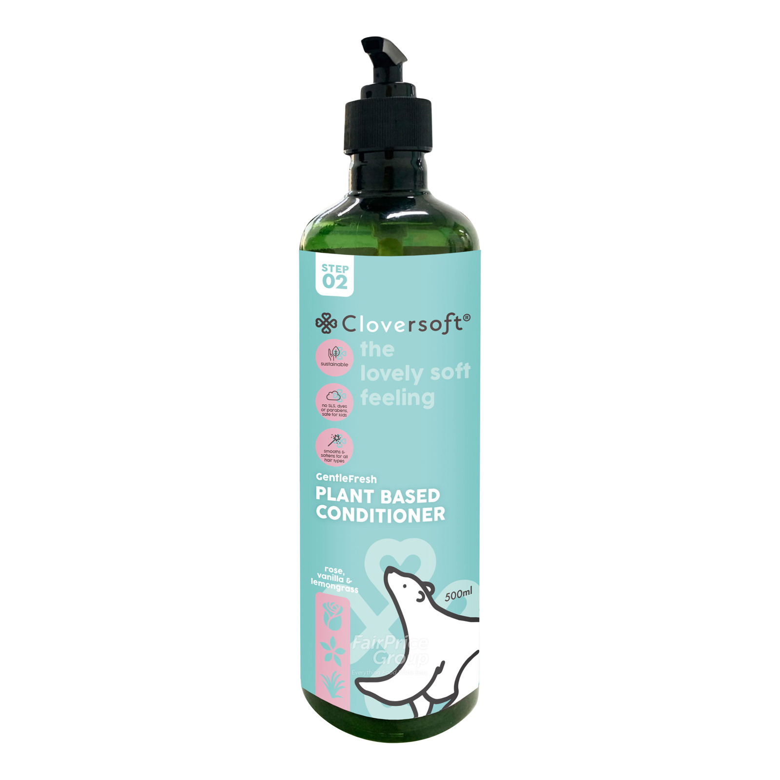 Cloversoft Plant-Based Conditioner - Rose, Vanilla & Lemongrass | NTUC ...